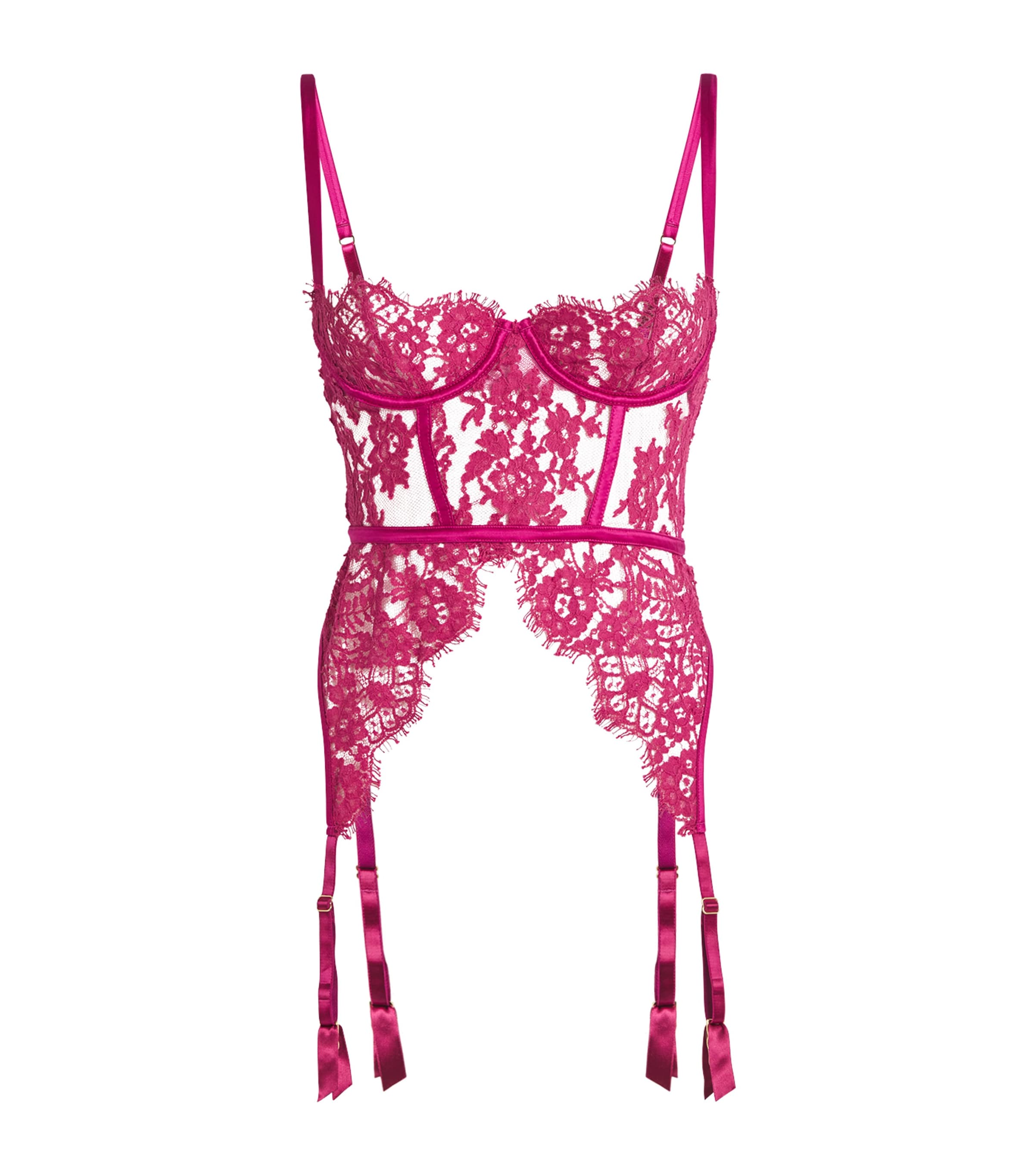Coco De Mer Lace Zaria Basque Corset | Harrods US