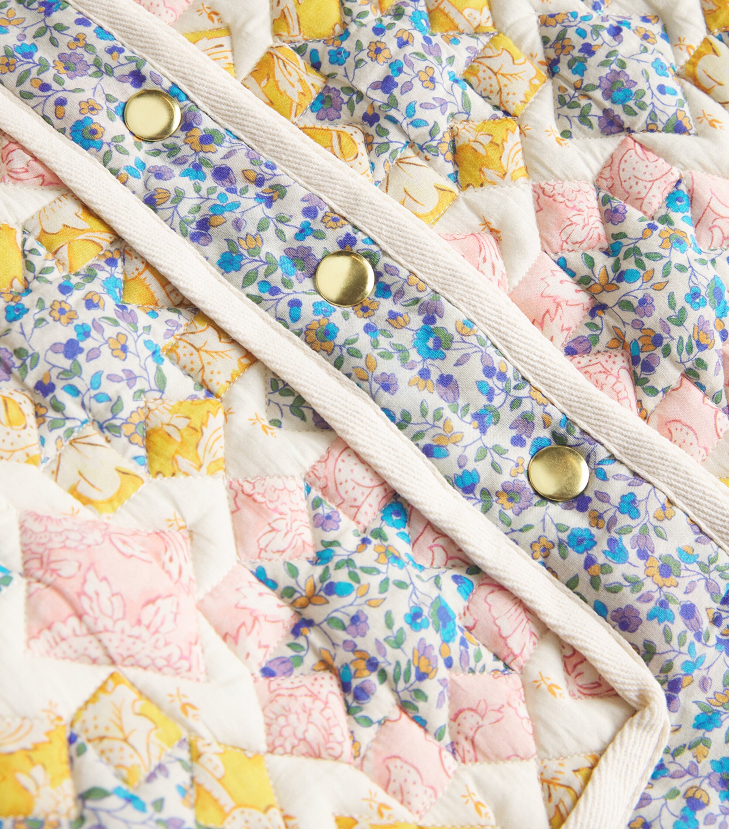 Louise Misha Multi Cotton Batiste Quilted Orishane Jacket (4-12 Years ...