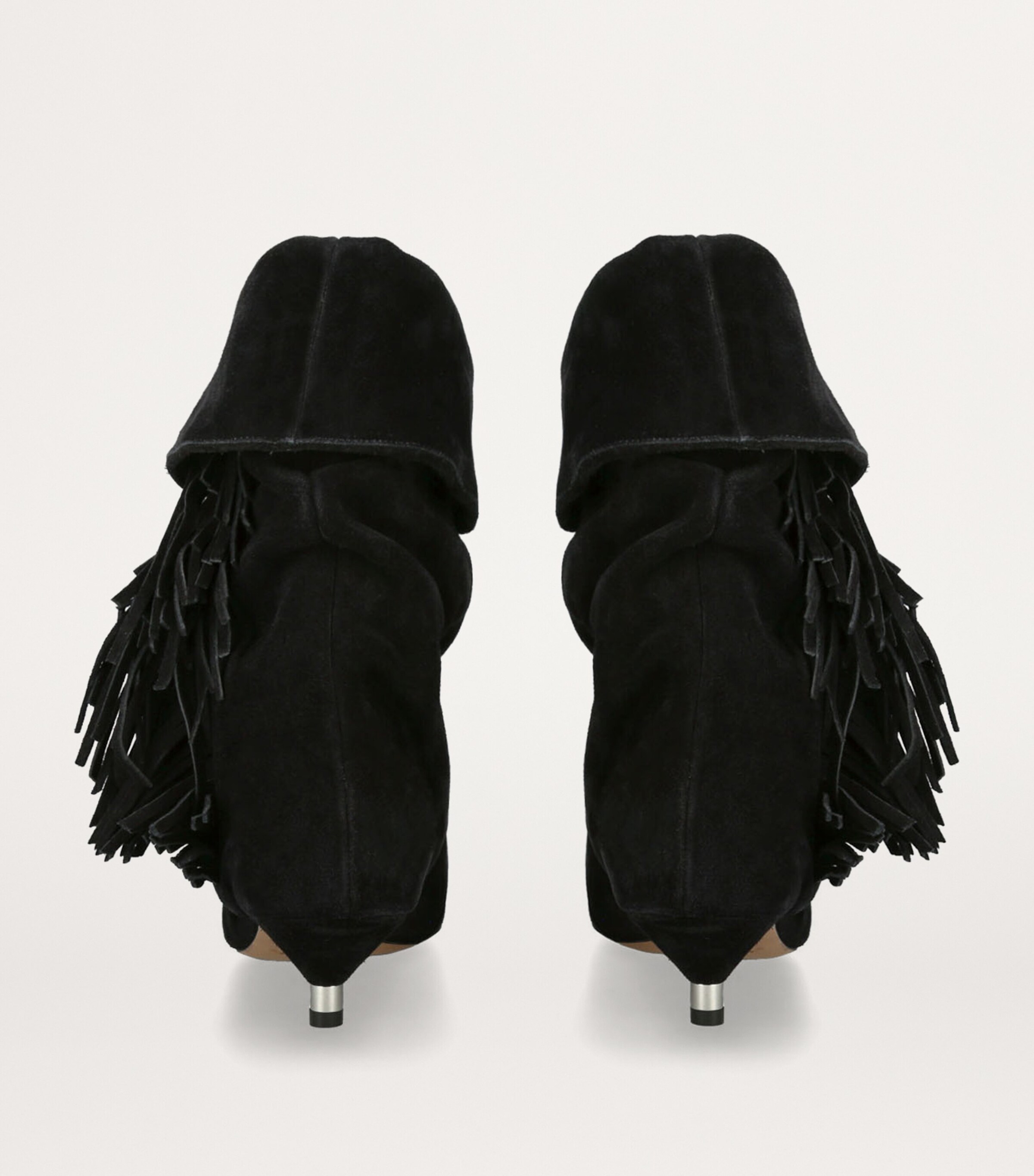 Isabel Marant Black Suede Edrik Fringes Ankle Boots 45 | Harrods HK