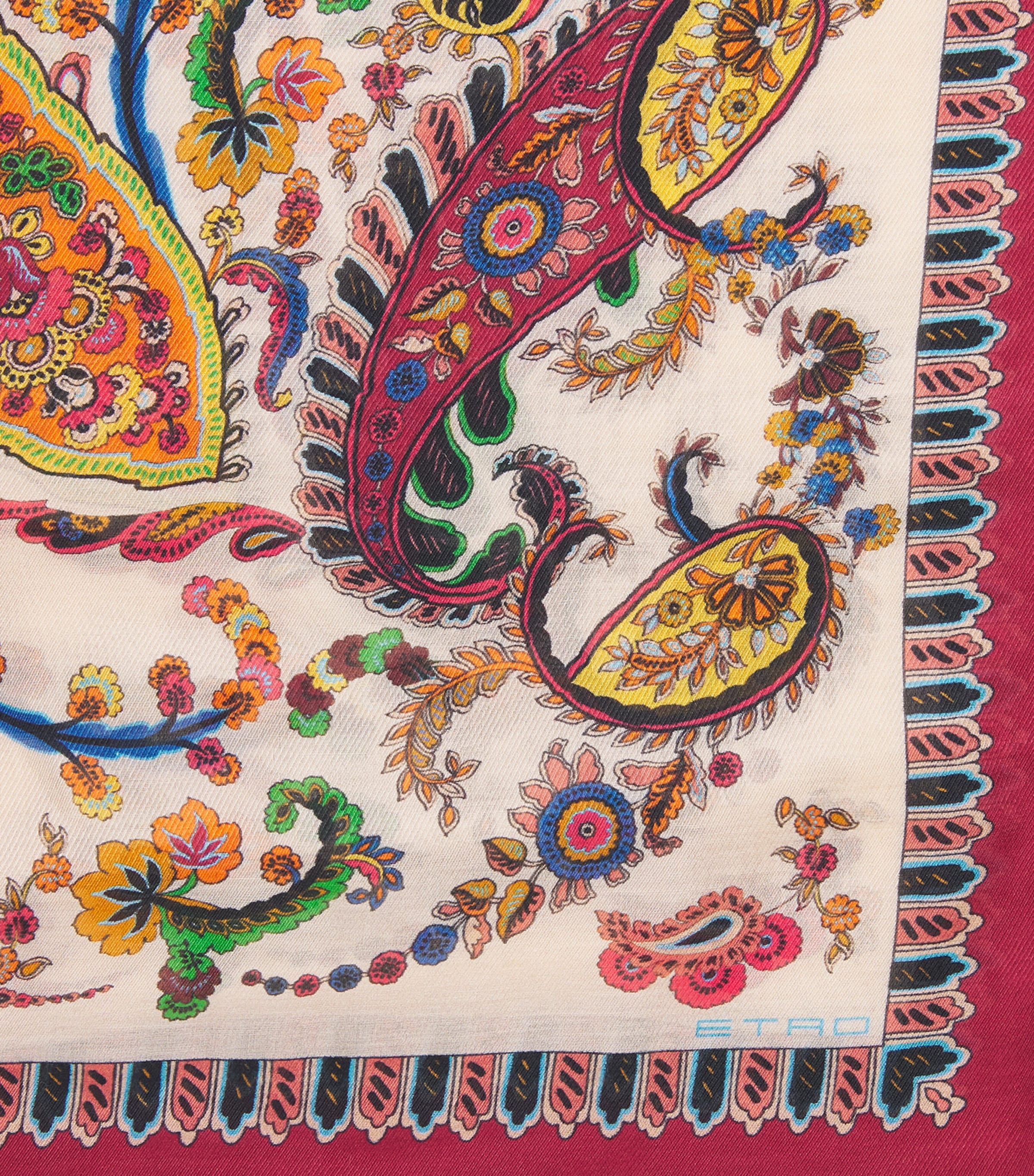 Etro Multi Cotton-Silk Paisley Scarf | Harrods US