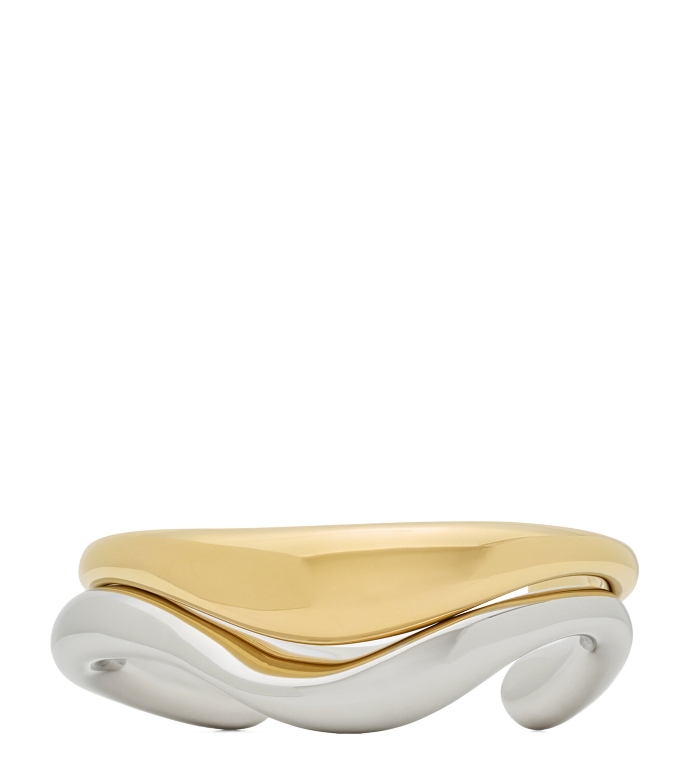 Saint Laurent Set of 2 Wavy Bangles | Harrods SA