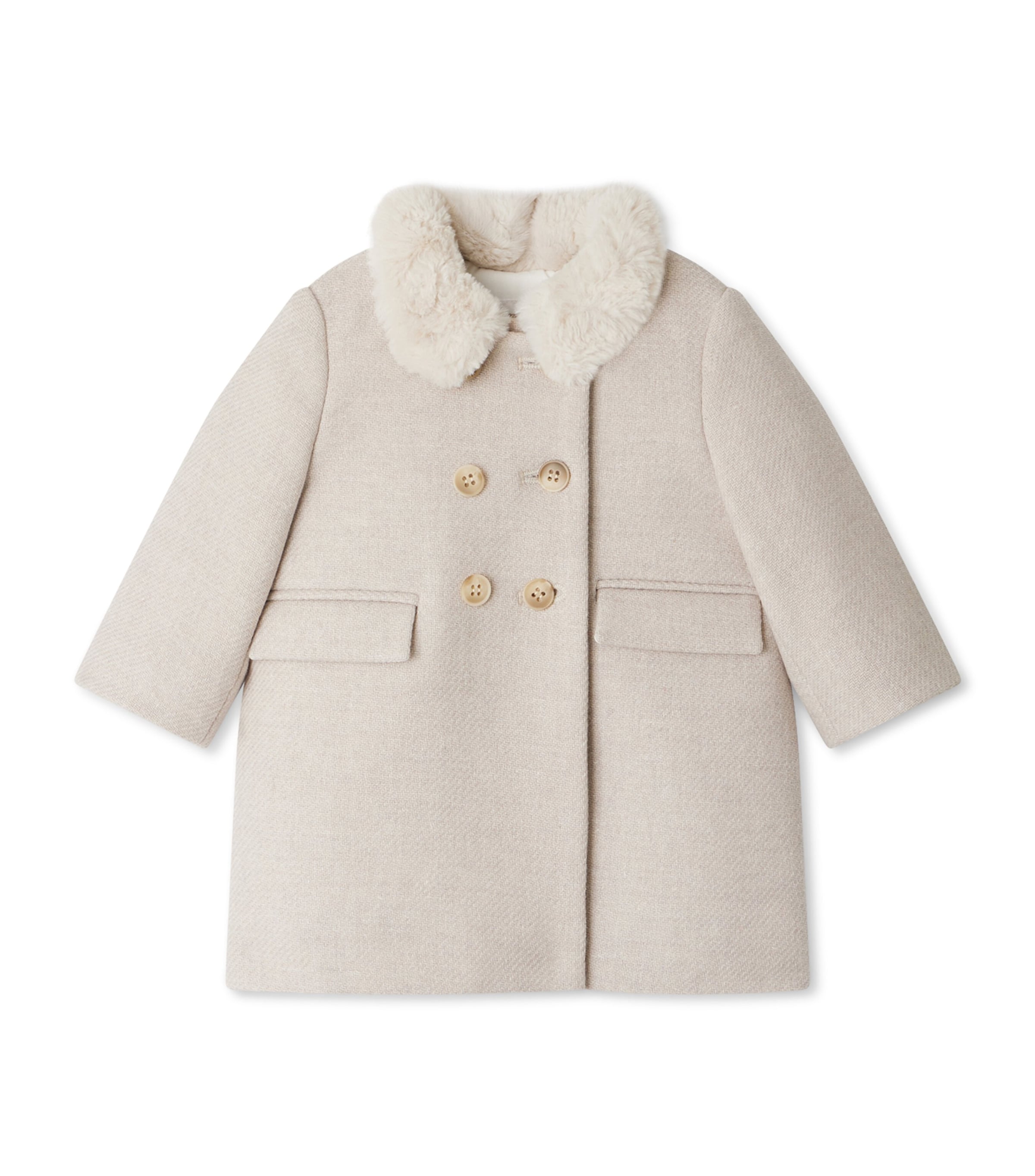 Bonpoint Beige Wool-Blend Moka Coat (2-3 Years) | Harrods UK