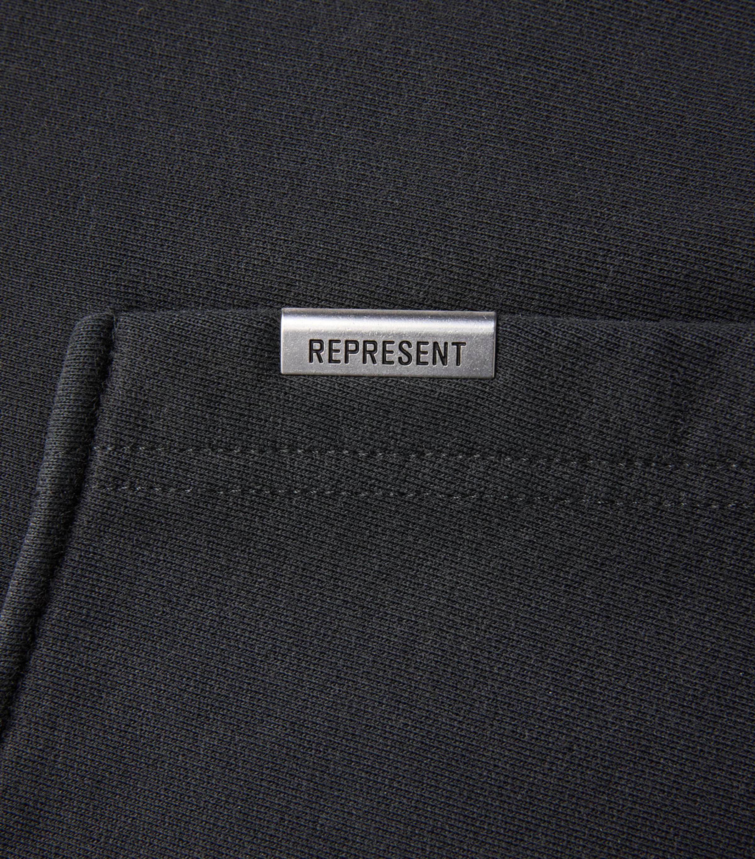 Represent Black Cotton Enemy Graphic Hoodie | Harrods AU