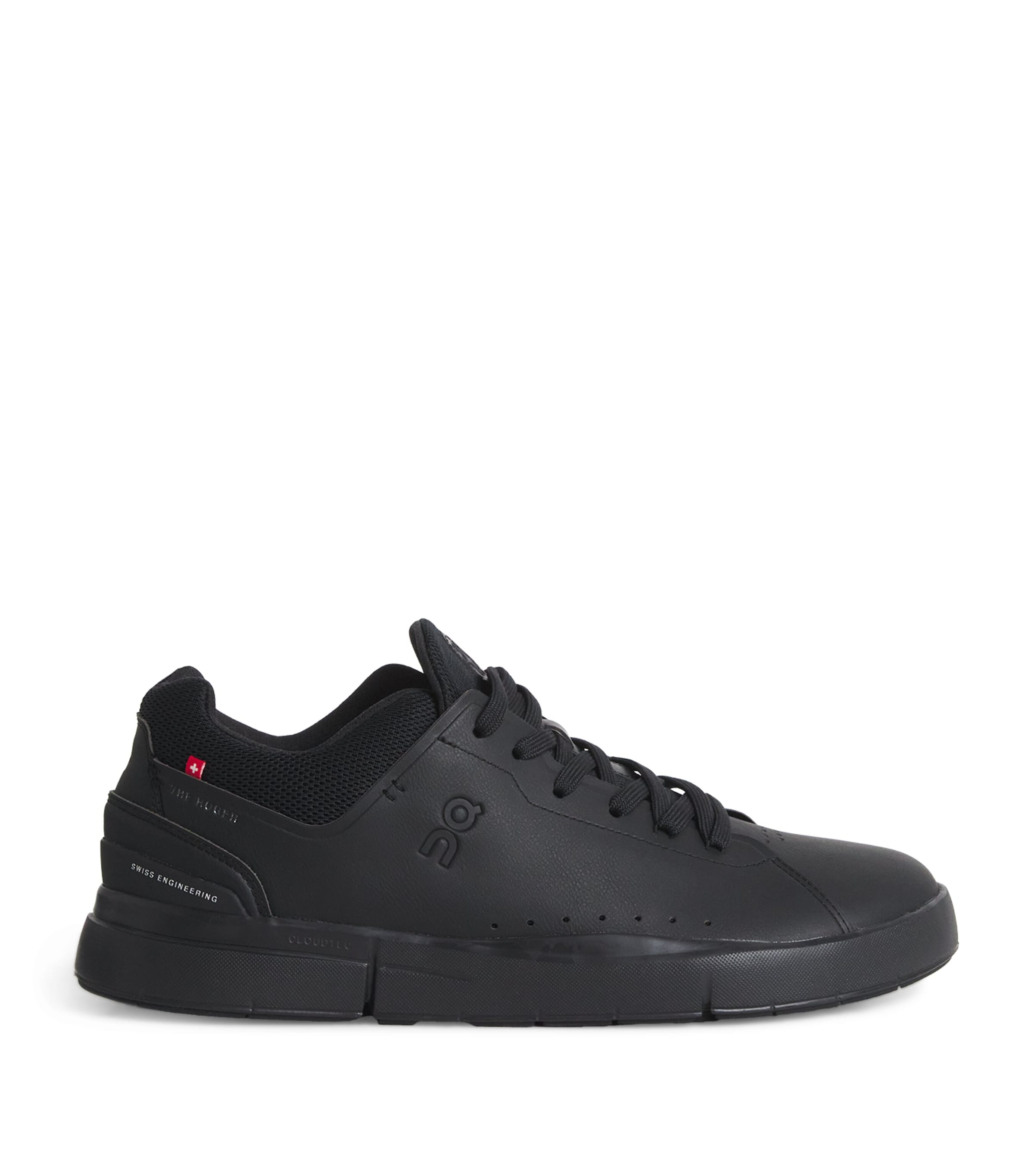 On Black THE ROGER Advantage Sneakers | Harrods UK