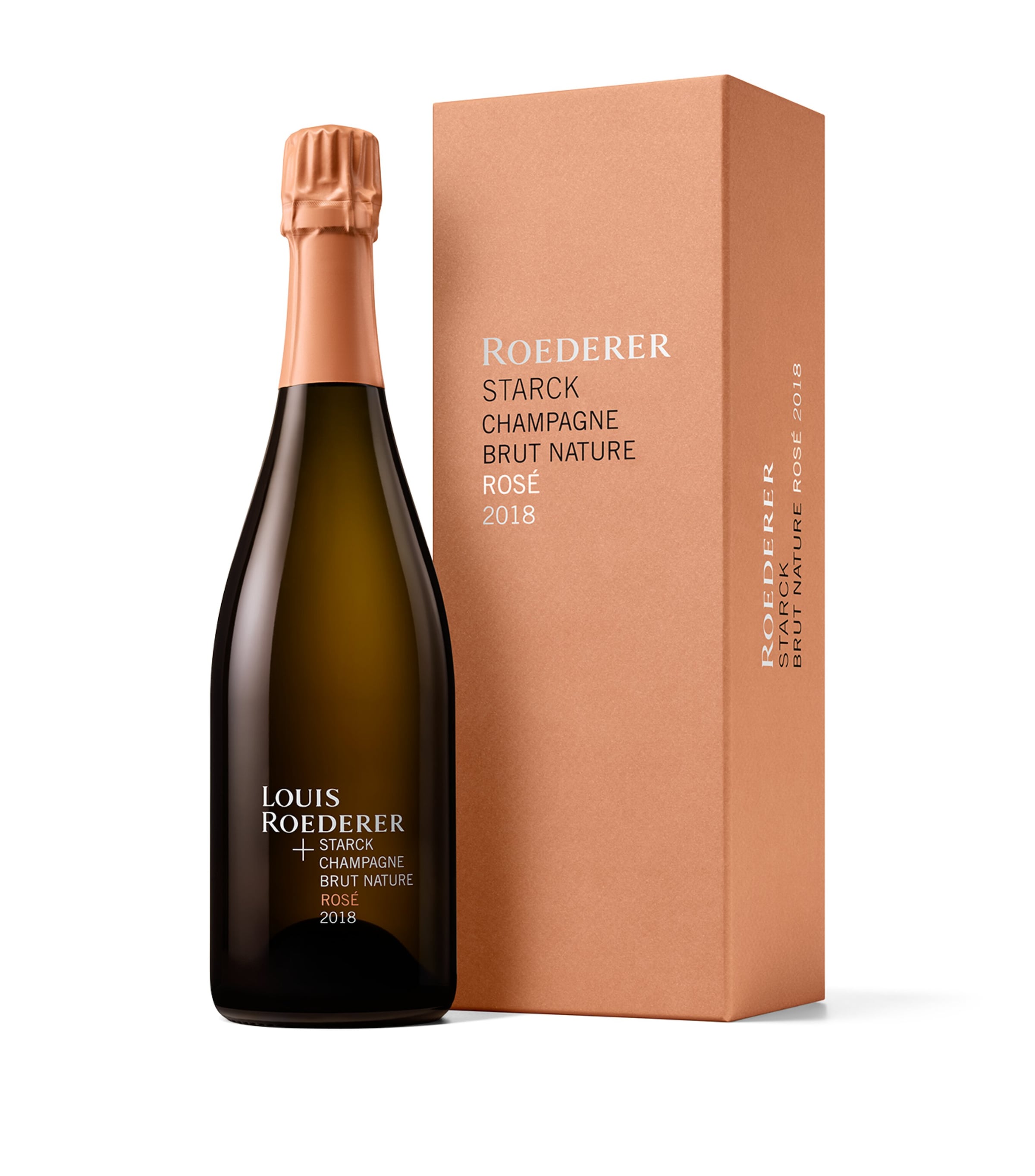 Louis Roederer x Philippe Starck Brut Nature Rosé Champagne 2018 (75cl) - Champagne, France ...