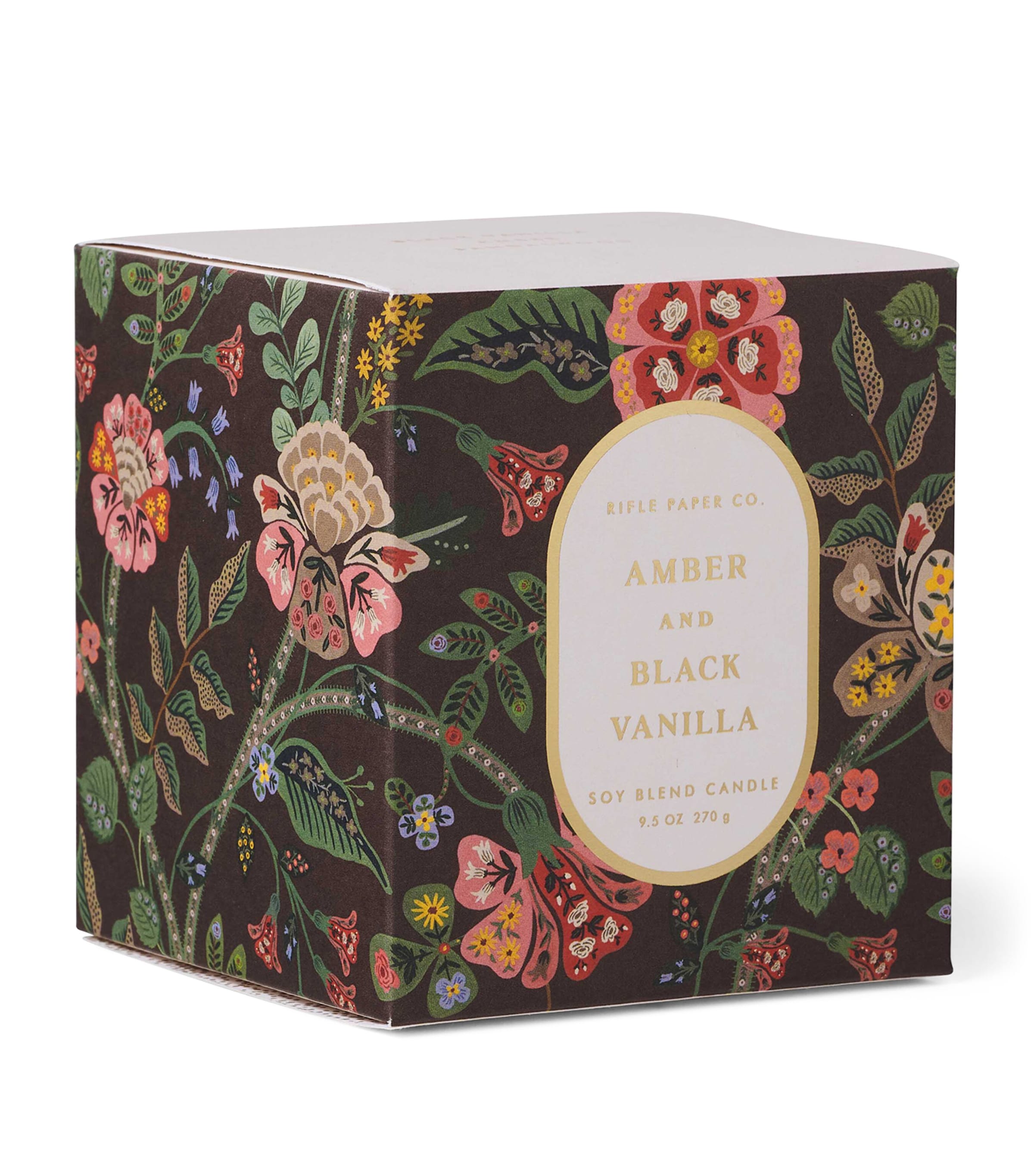 Rifle Paper Co. Amber and Black Vanilla Scented Candle (270g) | Harrods AU