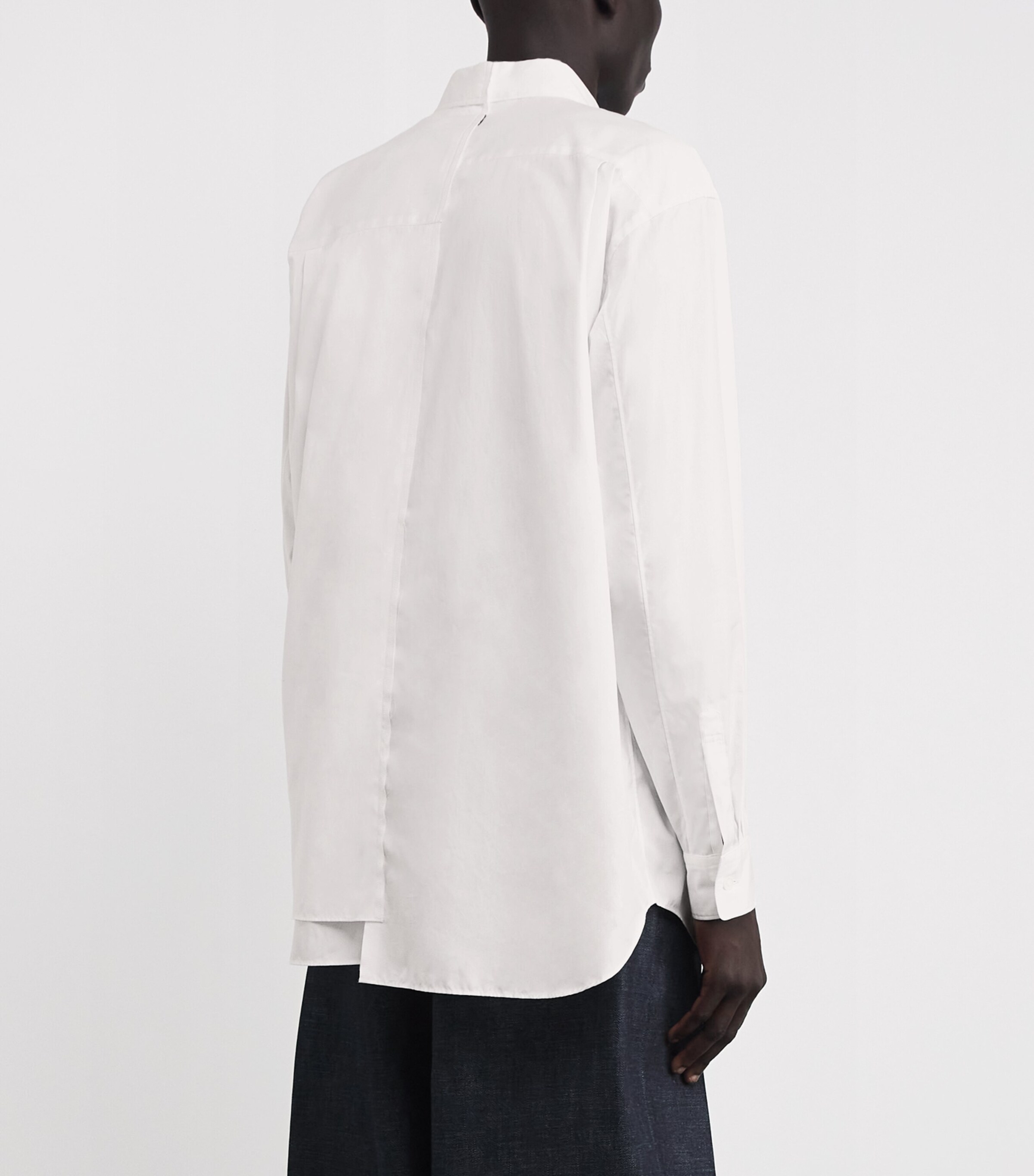 Comme Des Garçons Homme Plus Black Cotton Panel-Overlay Shirt | Harrods HK