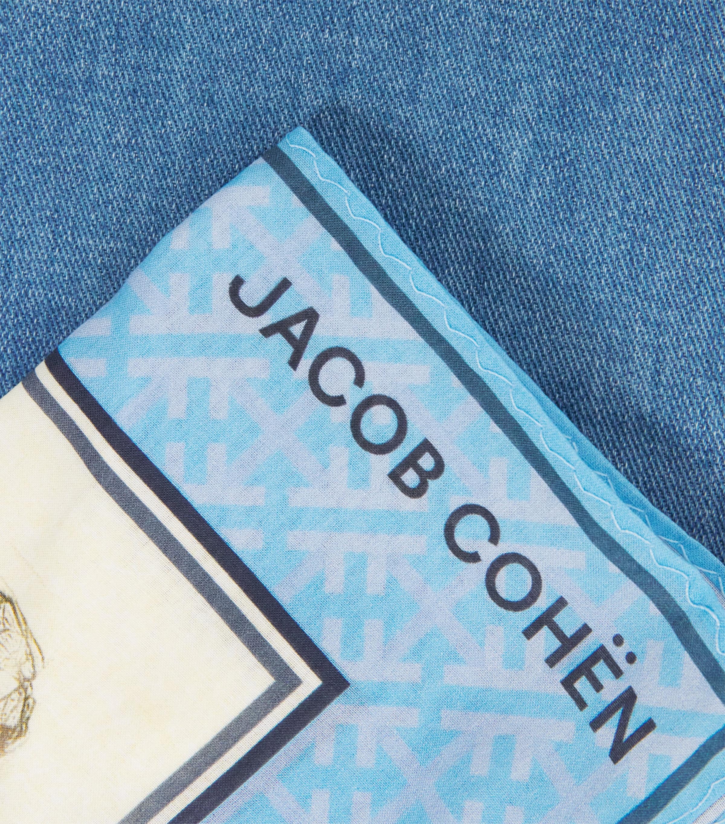 JACOB COHËN Blue Nubuck-Patch Bard Slim Jeans | Harrods US