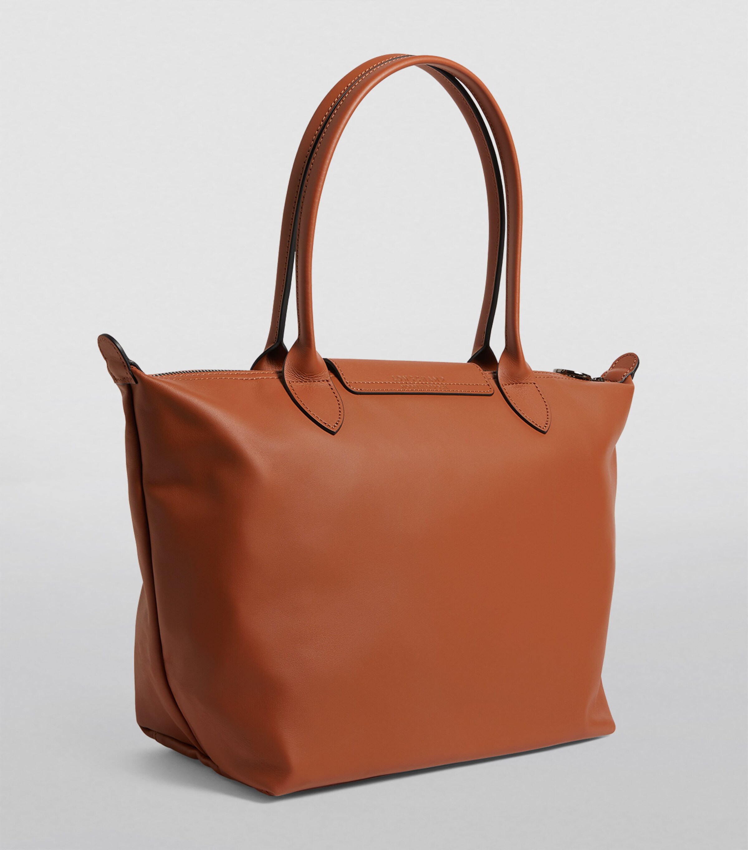 Longchamp Brown Medium Leather Le Pliage Xtra Tote Bag | Harrods UK