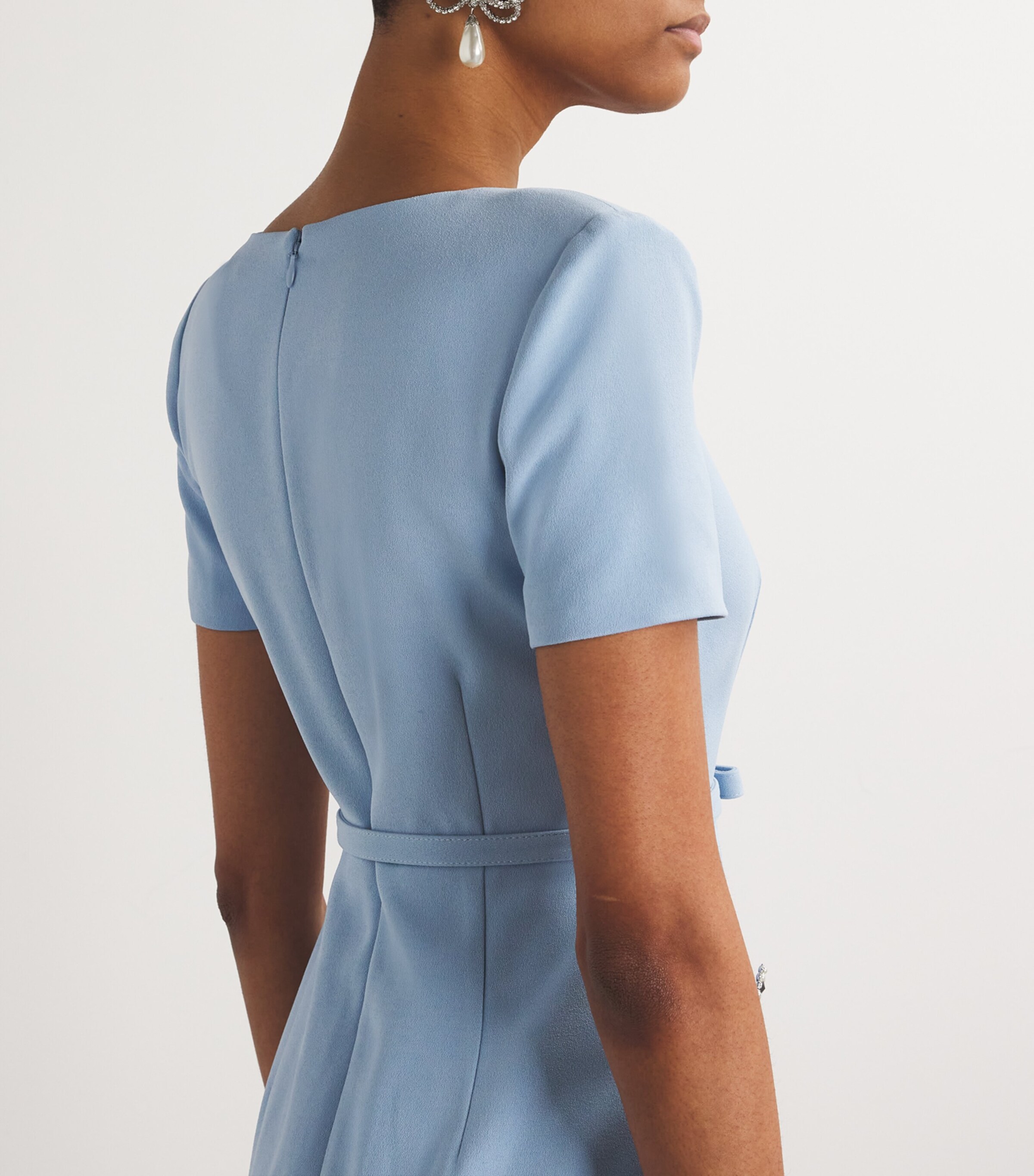 Self-Portrait Crepe Button Midi Dress | Harrods US