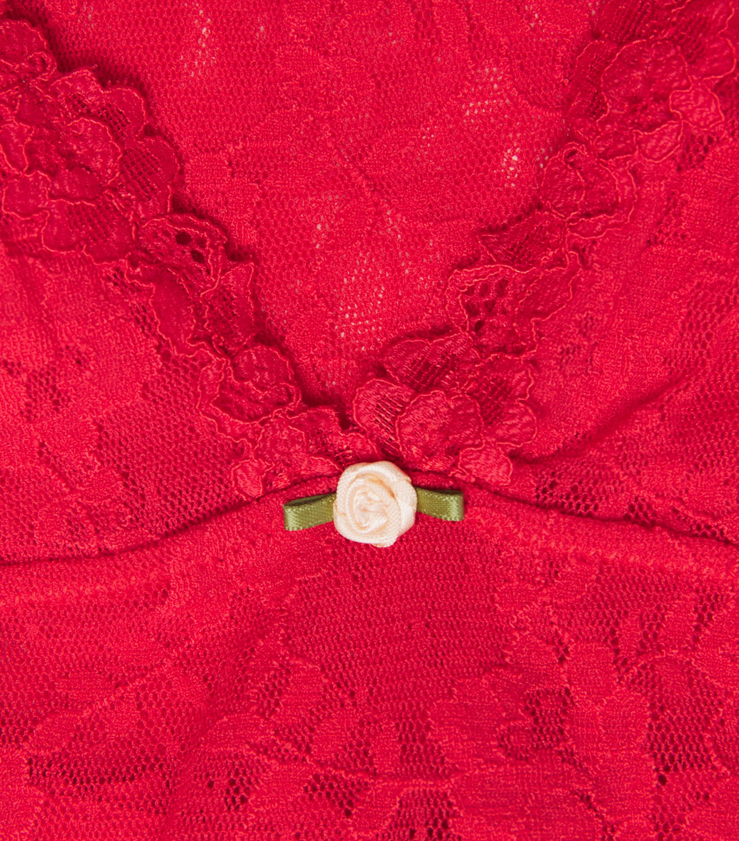 Skims Red Stretch Lace Cami and Thong Set | Harrods US