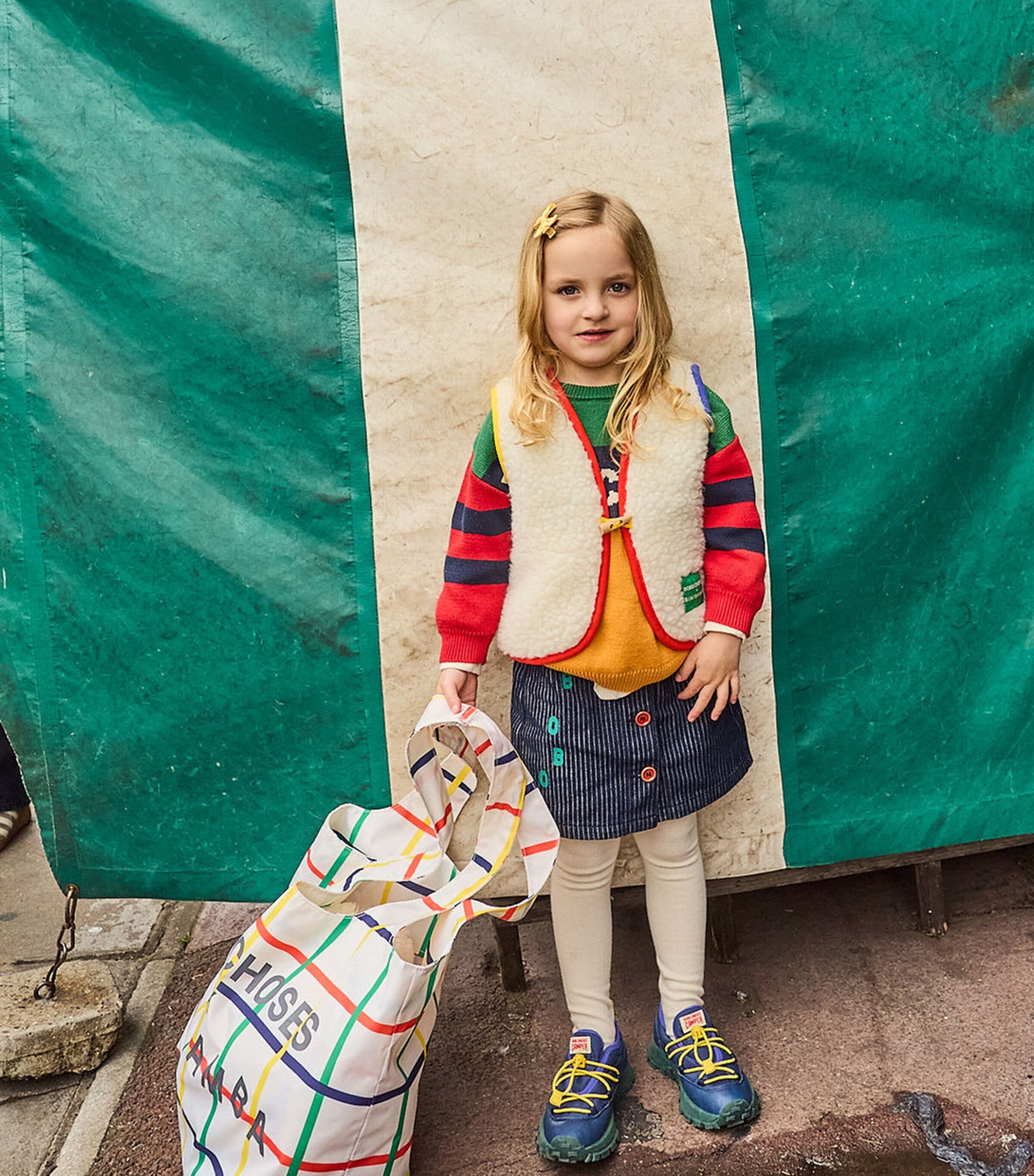 Binibamba Ivory x Bobo Choses Merino Wool Snugglevest | Harrods CA