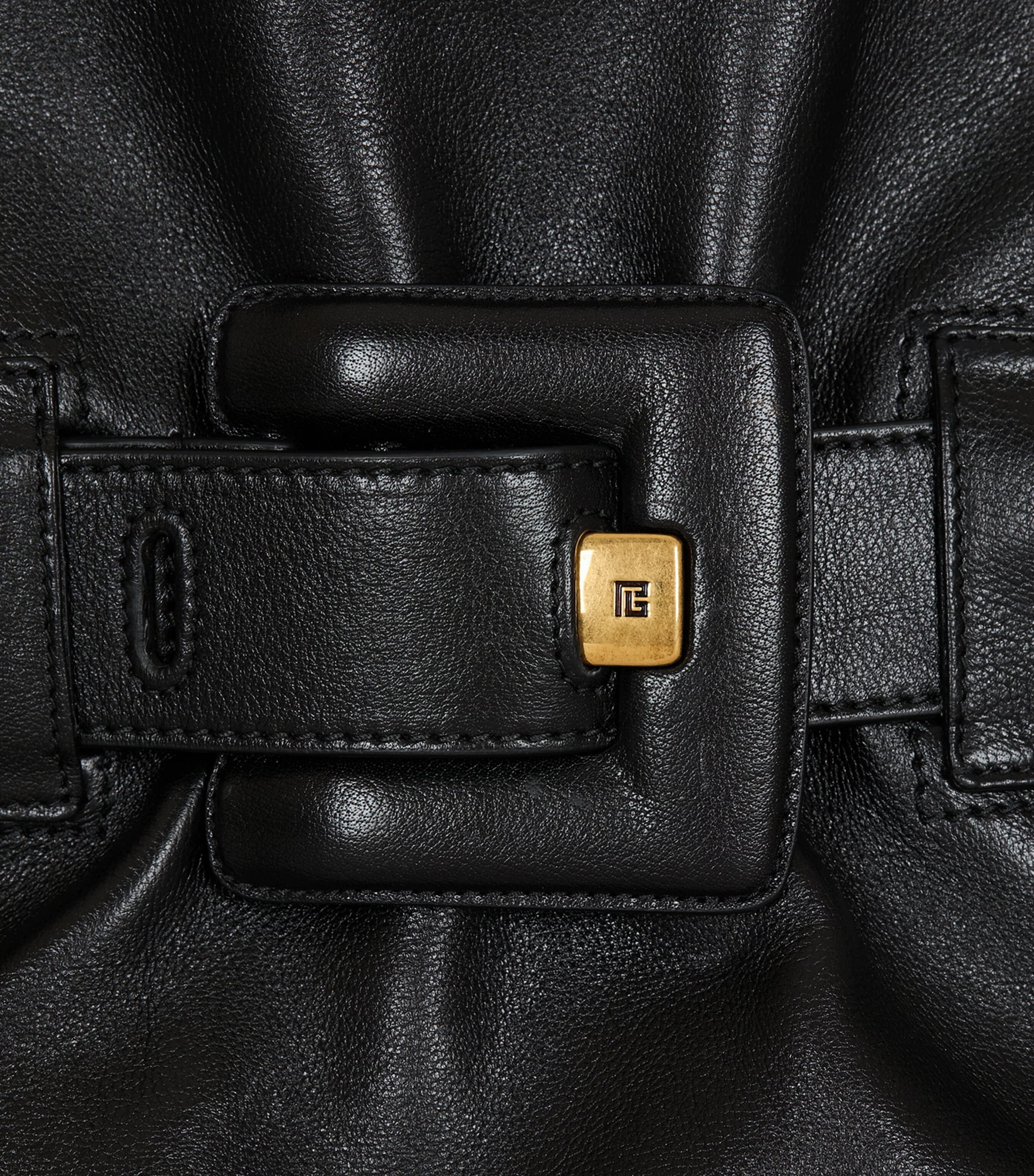 Balmain Black Large Leather Anthem Tote Bag | Harrods HK