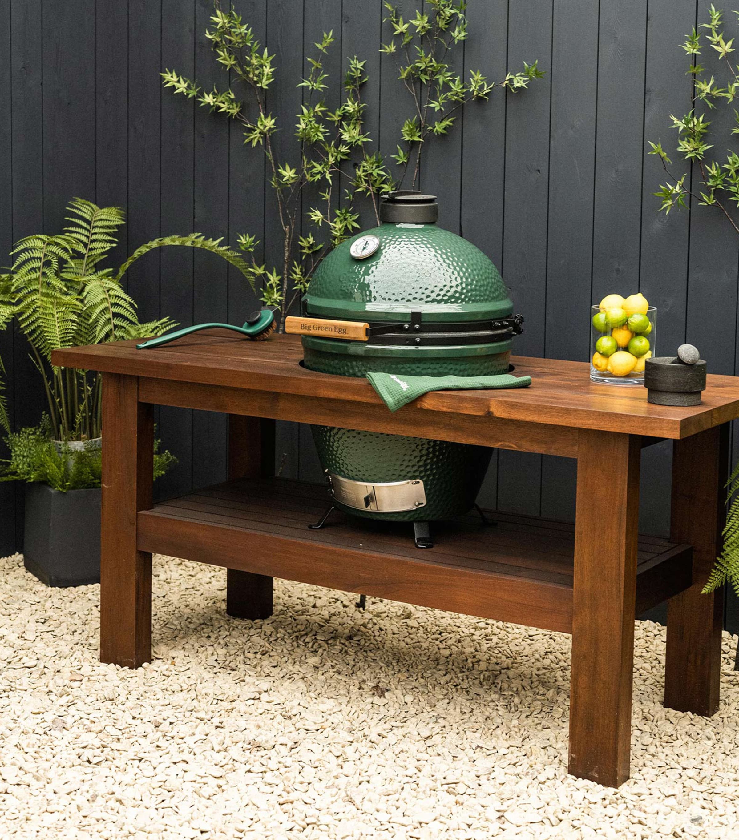 Big Green Egg Mahogany Egg Table Nest | Harrods US