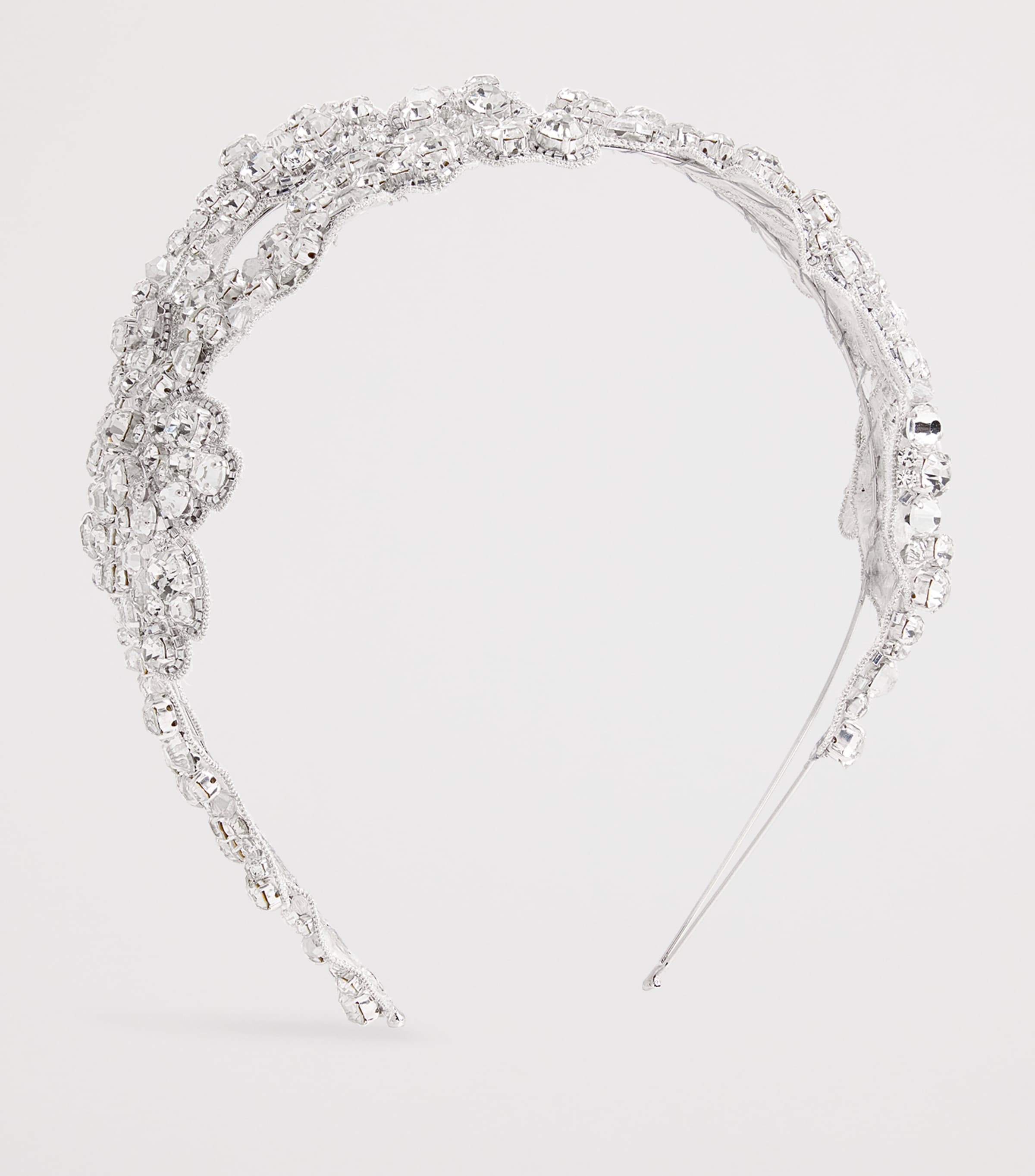 Jennifer Behr Silver Crystal Tressa Headband | Harrods AU