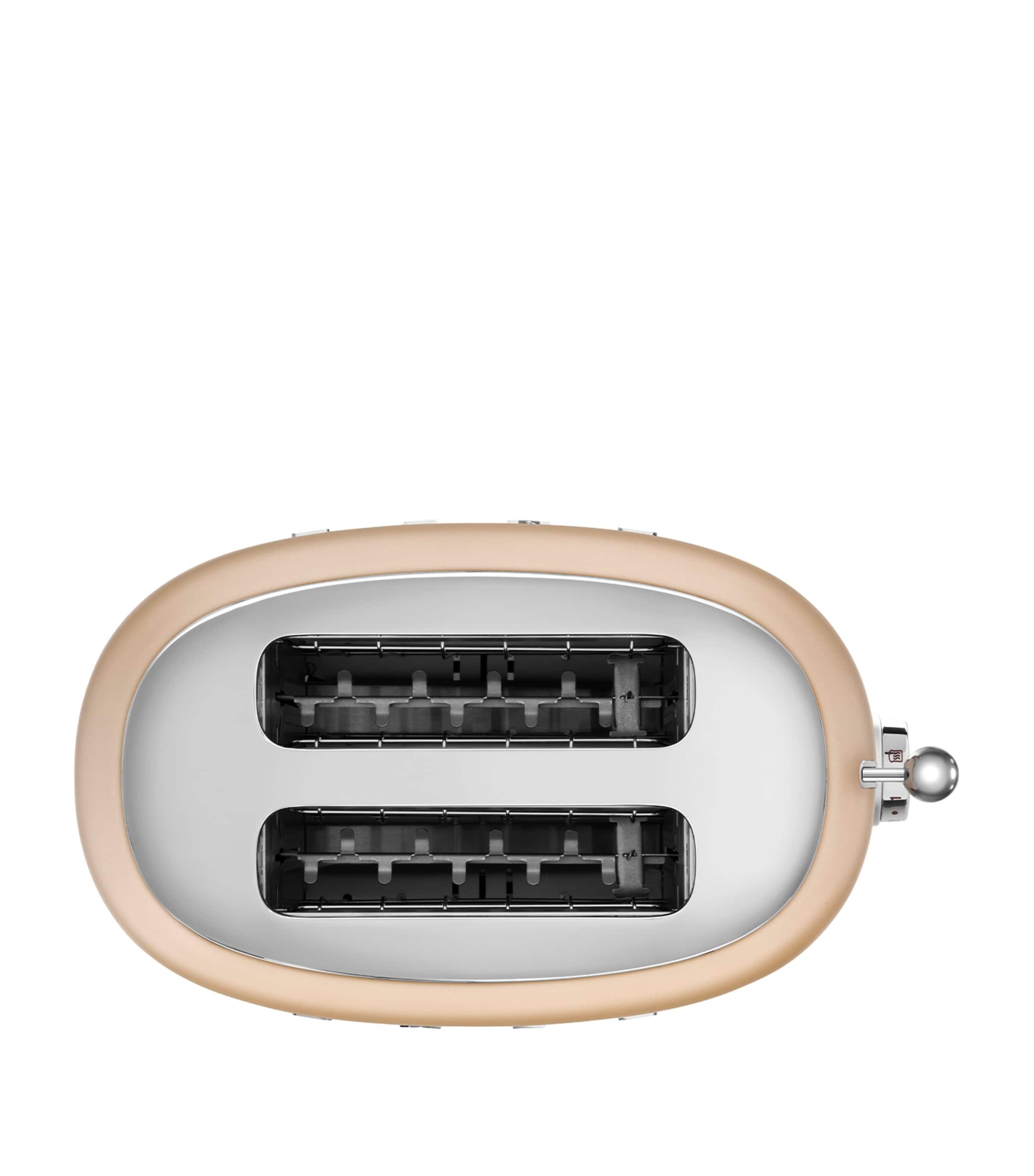 Smeg '50s Style 2-Slot Toaster - Matte Champagne | Harrods UK