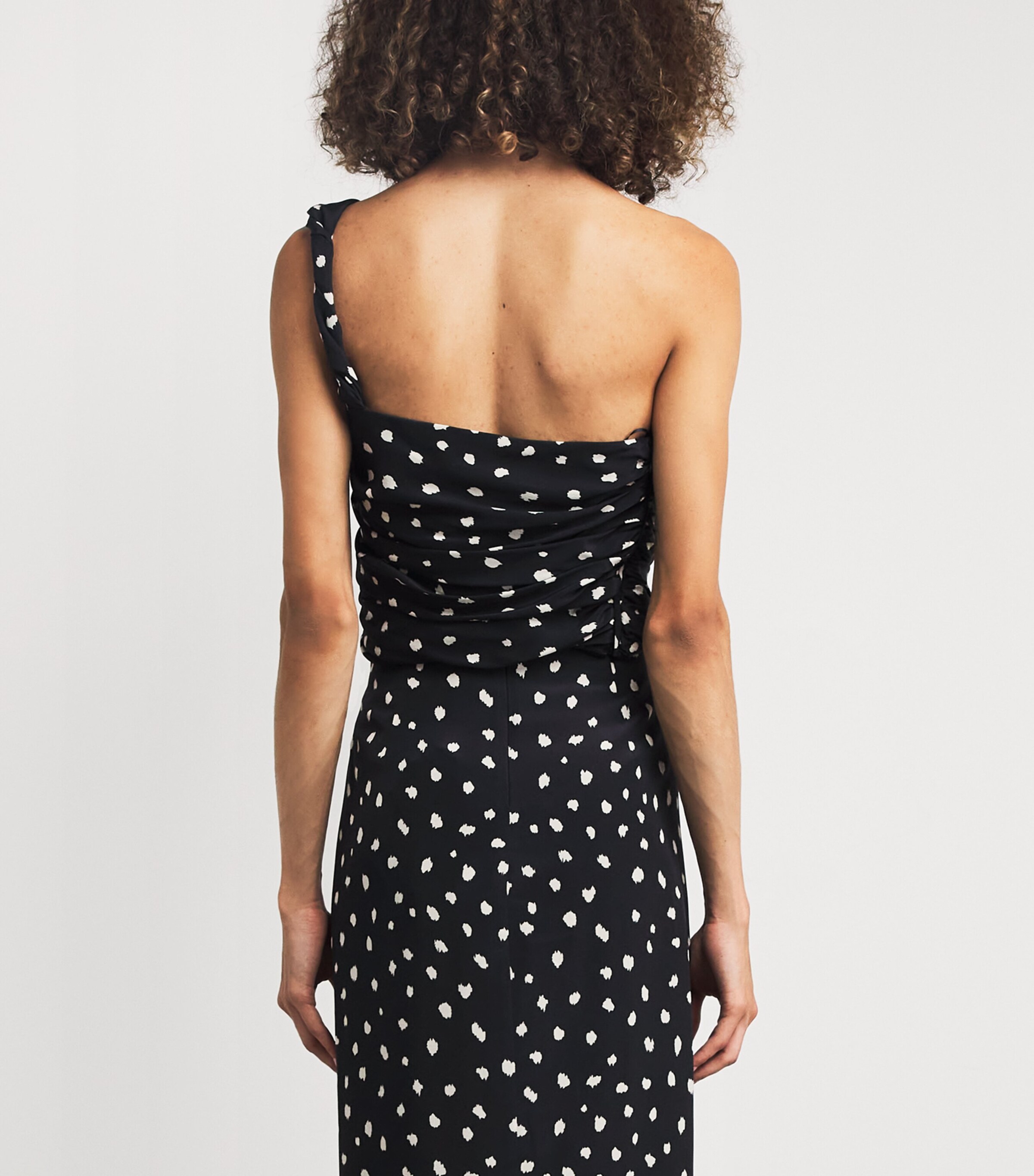 Blazé Milano Navy Silk Polka Dot Top | Harrods US