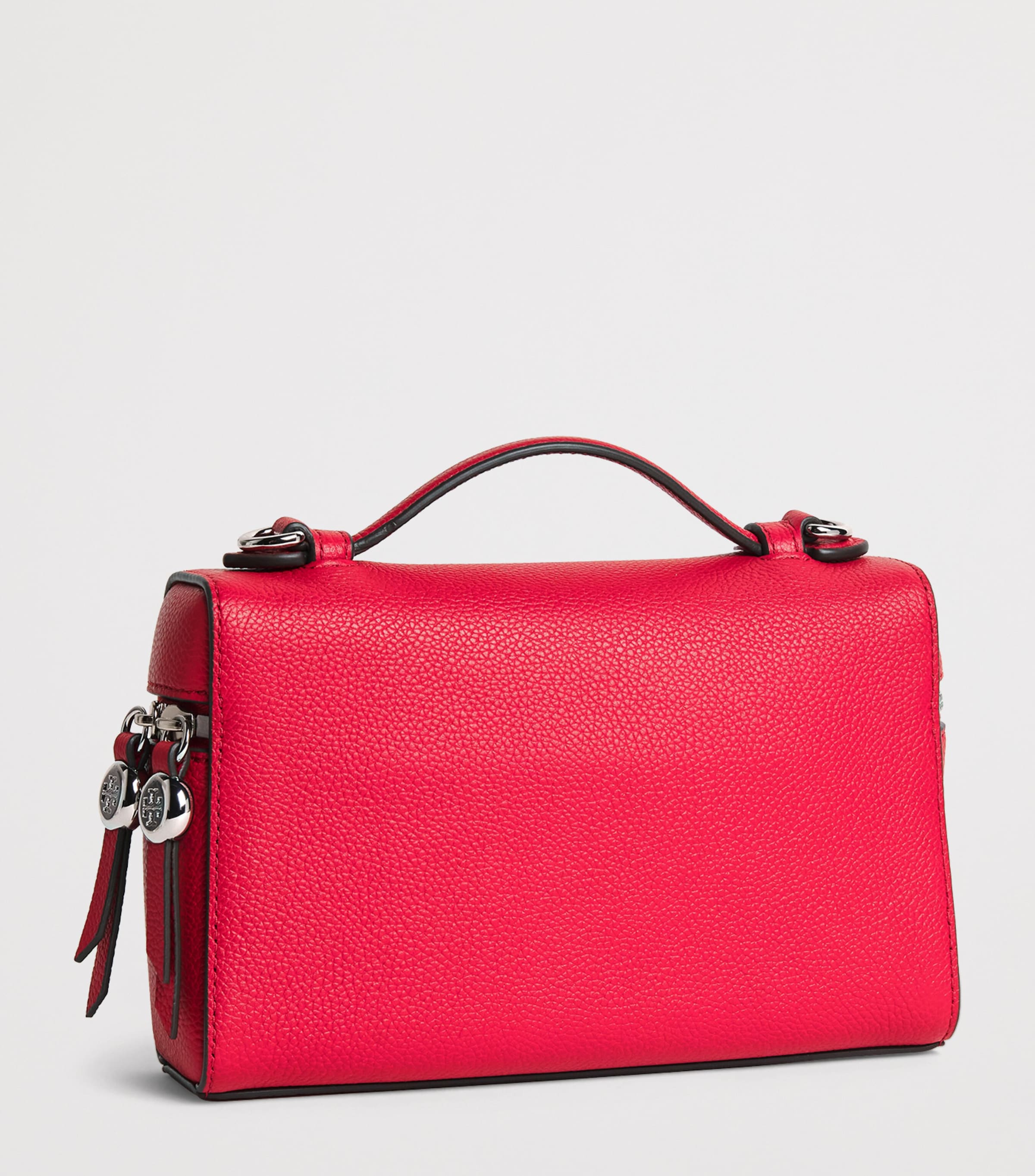 Tory Burch Red Leather Romy Slim Top-Handle Bag | Harrods HK
