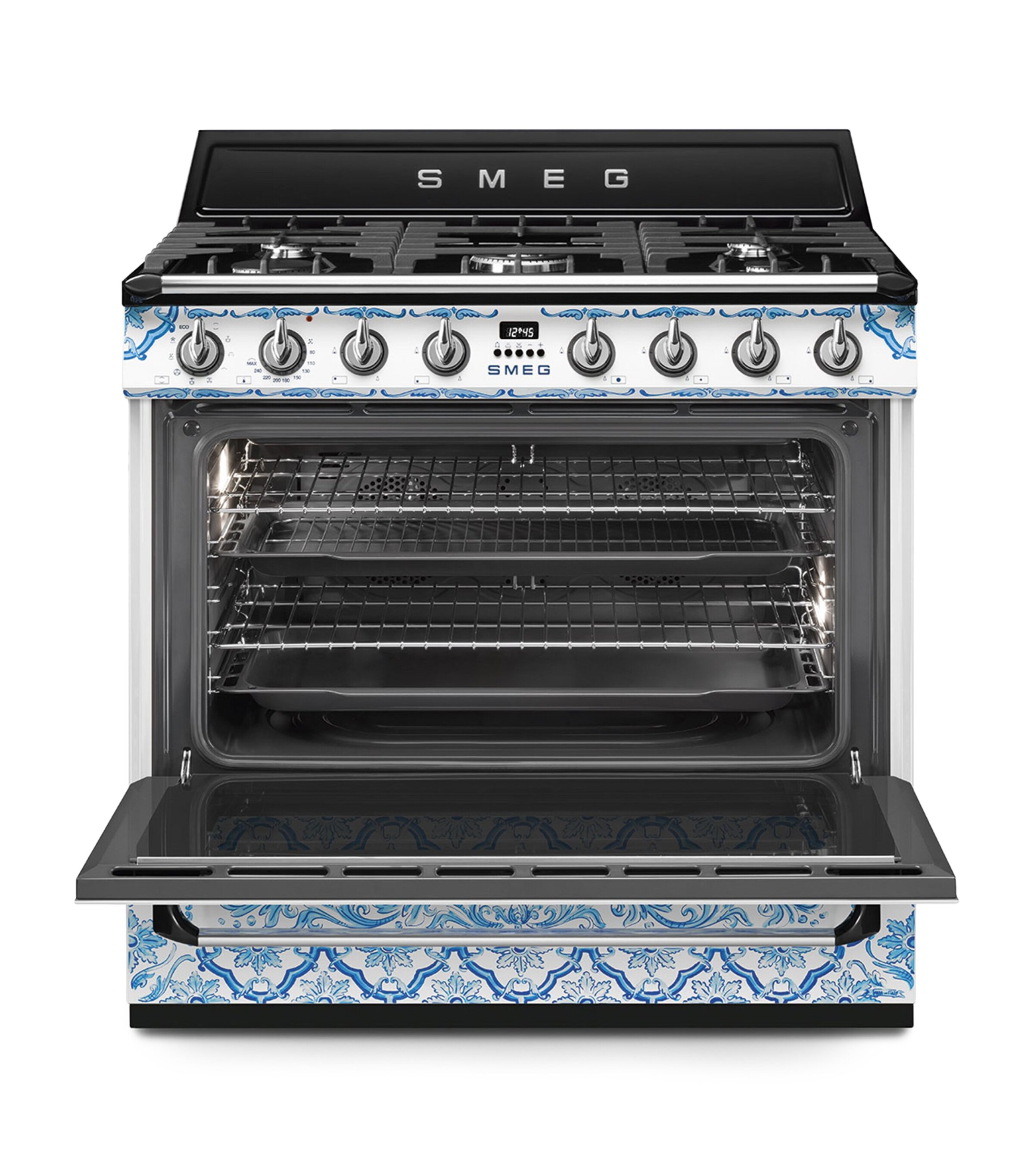 Smeg x Dolce & Gabbana Sicily Is My Love Maiolica Oven | Harrods UK