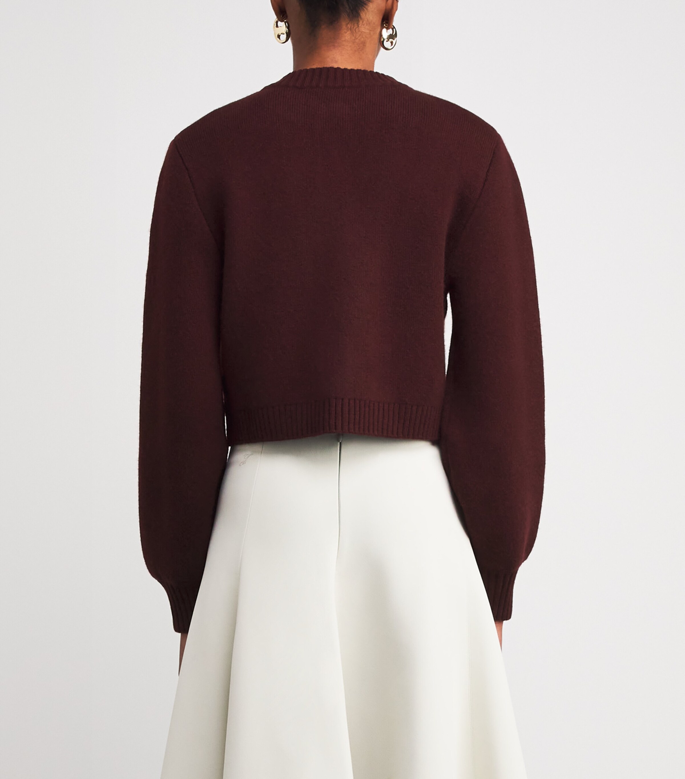 Almada Label Burgundy Wool-Cashmere Zozo Cardigan | Harrods HK