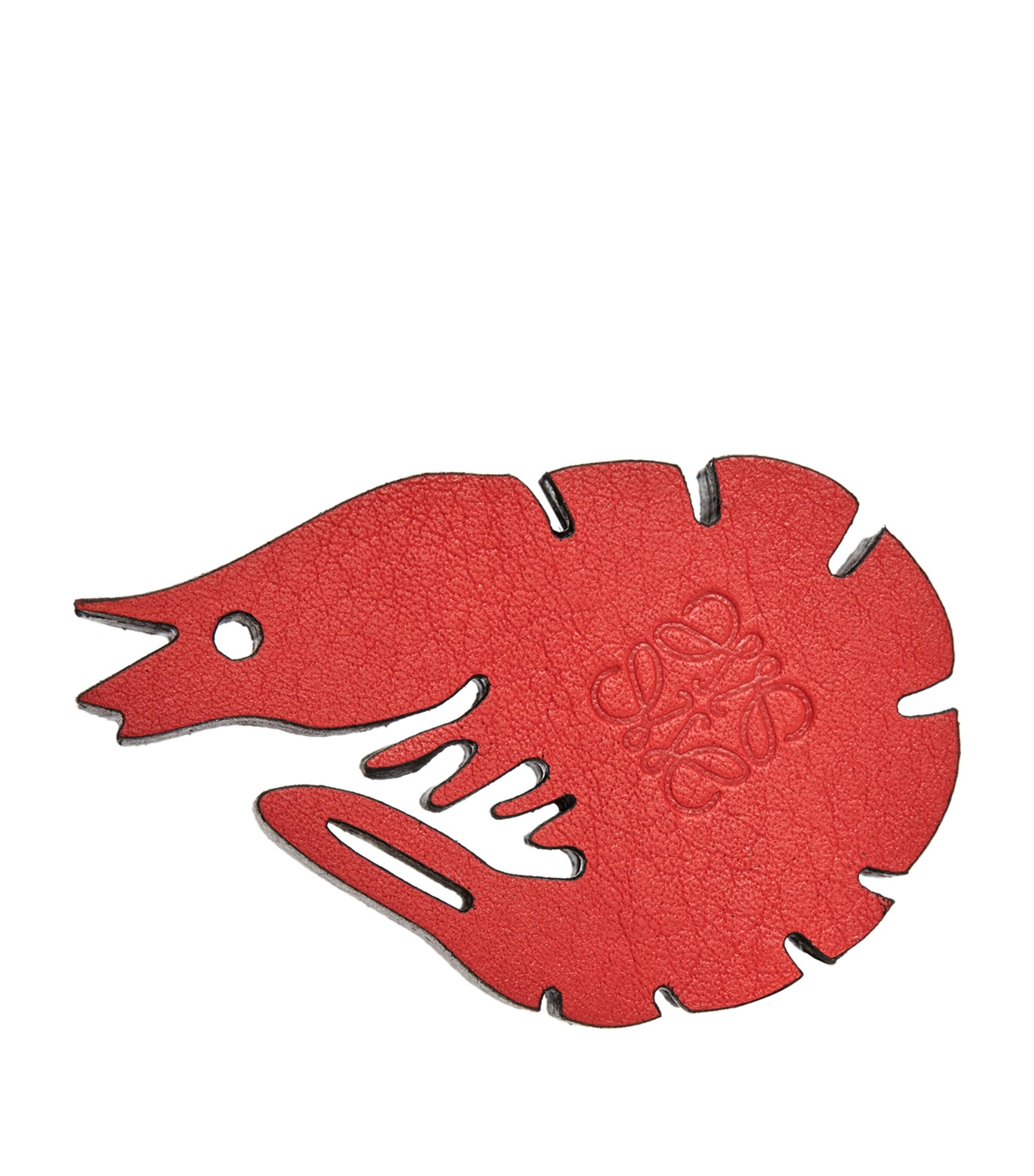 LOEWE x Paula's Ibiza Leather Shrimp Keychain | Harrods US