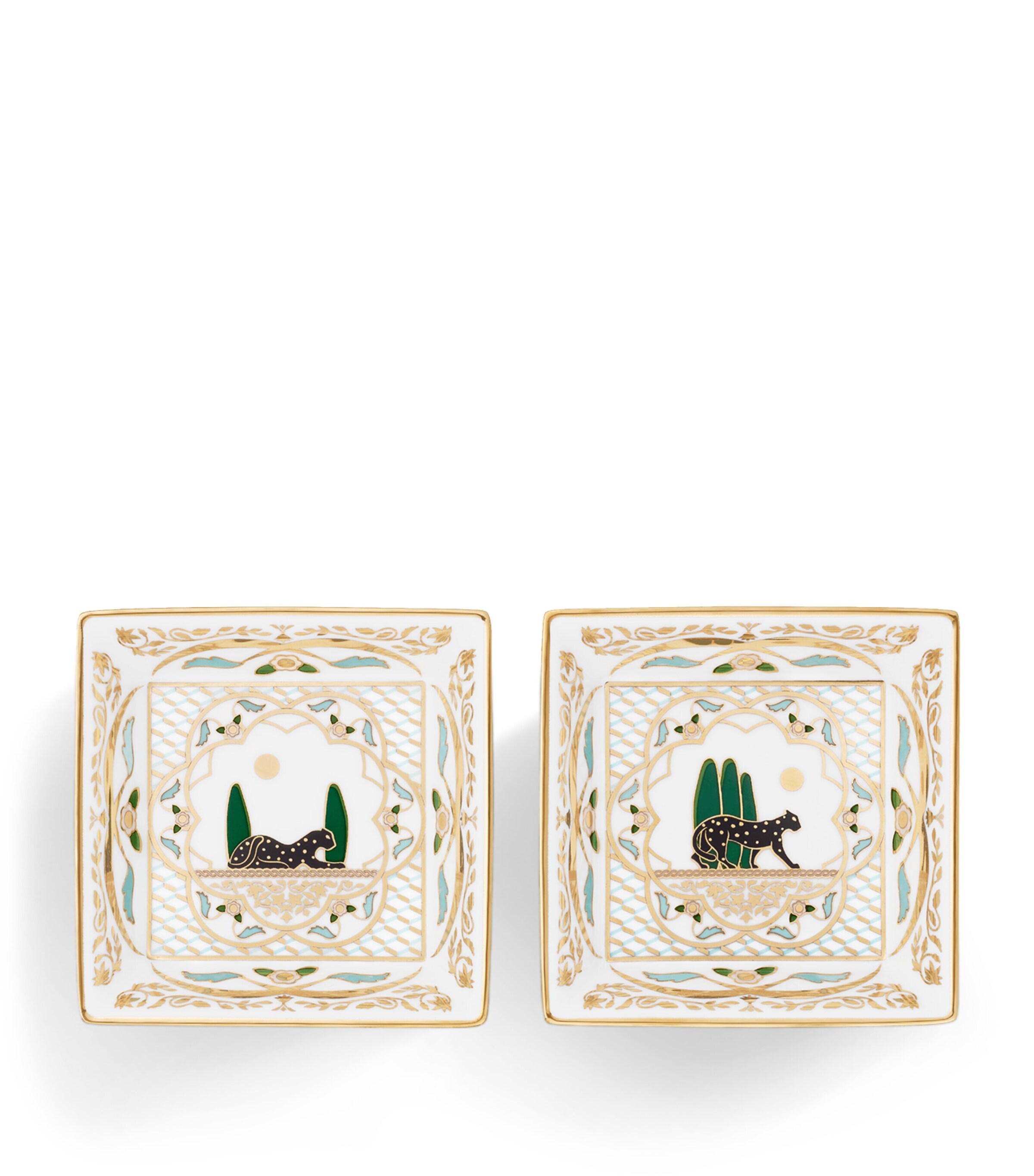 Cartier Small Panthère de Cartier Trinket Trays (Set of 2) | Harrods UK