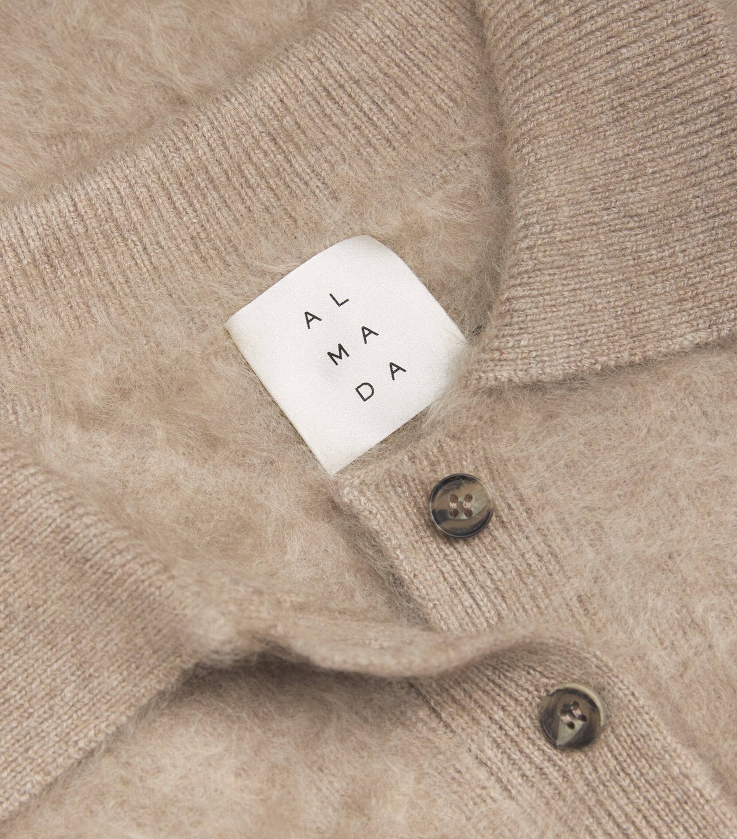 Almada Label Beige Cashmere Maika Polo Sweater | Harrods HK