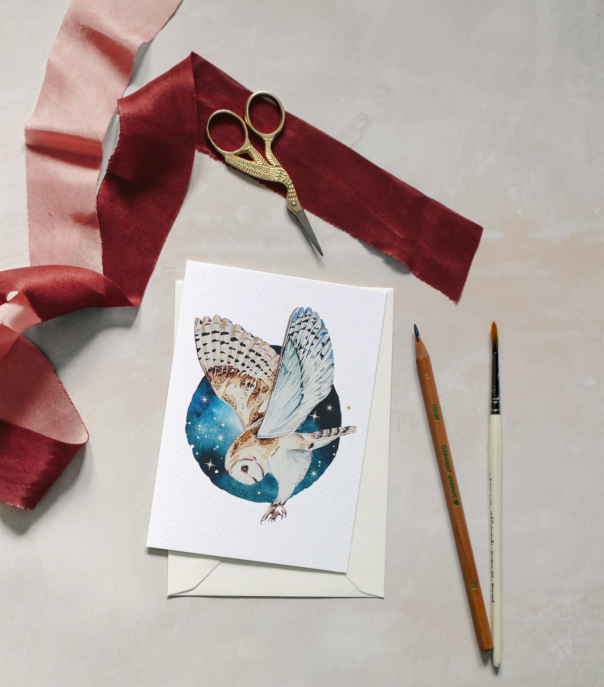 Sophie Brabbins 3D Owl and Swan Greeting Cards (Box of 6) | Harrods IN