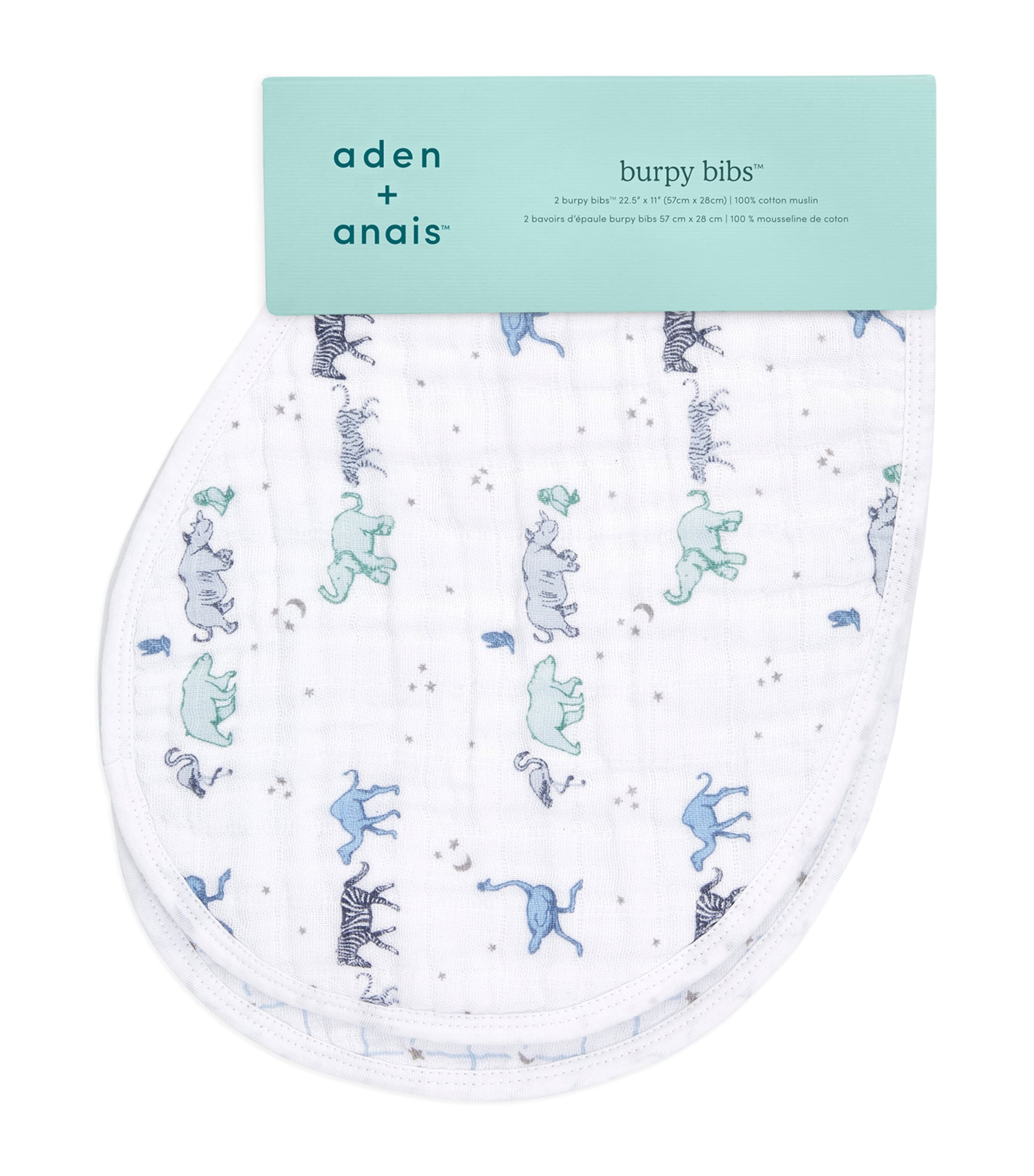 aden + anais Multi Rising Star Burpy Bibs (Set of 2) | Harrods JP