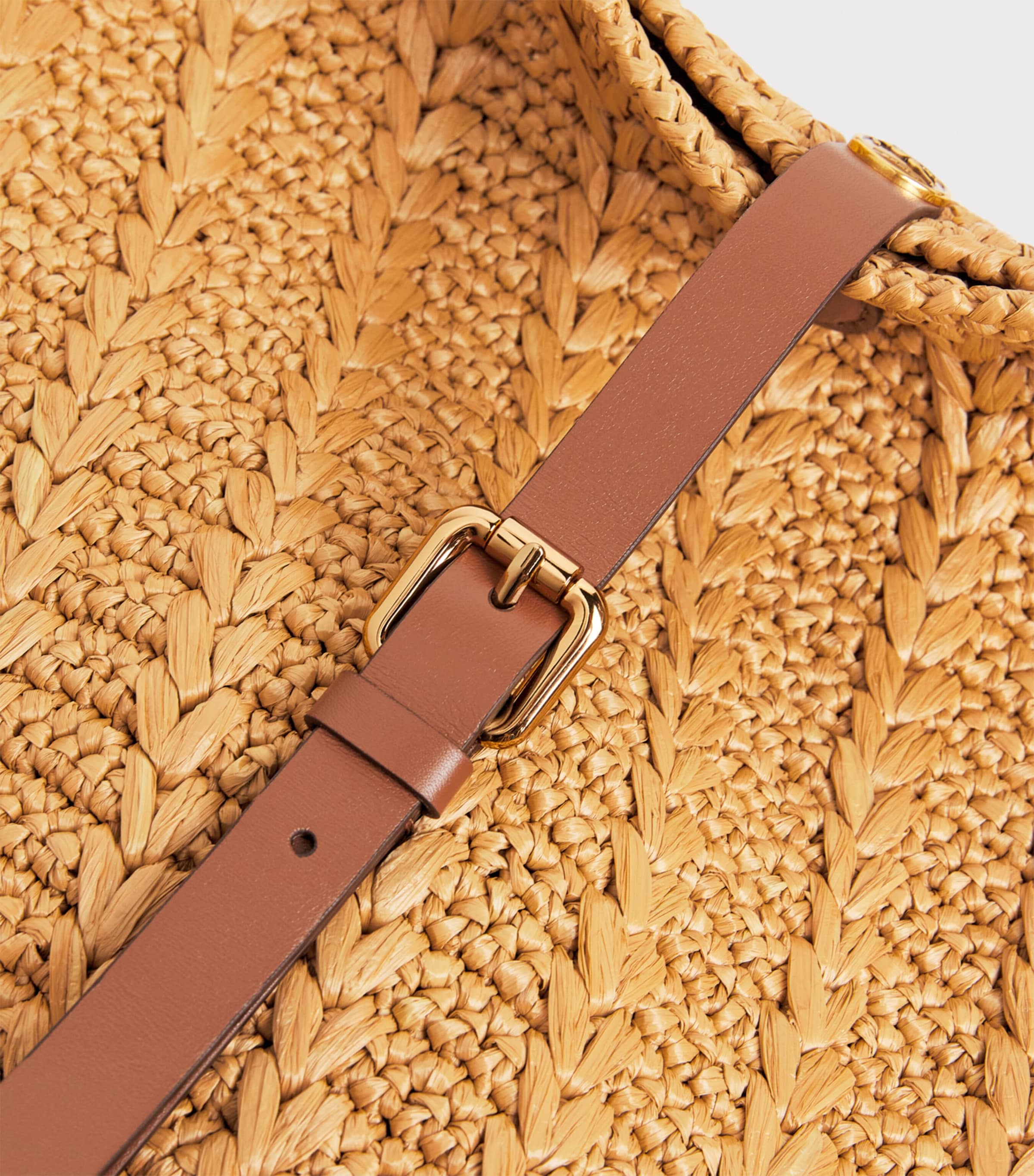 Etro Brown Raffia Pony Shoulder Bag | Harrods UK