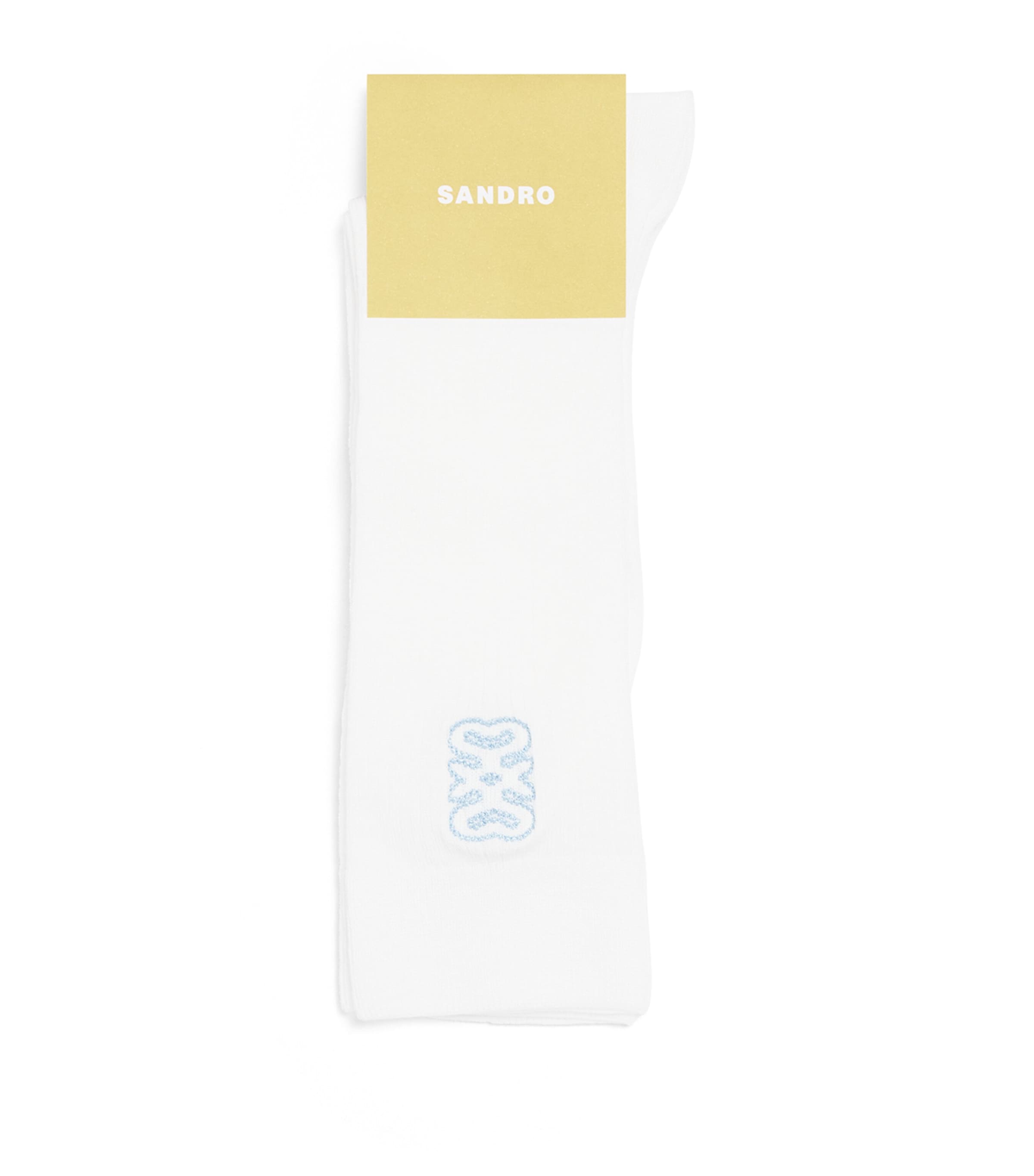 Sandro Paris Embroidered Logo Socks | Harrods UK