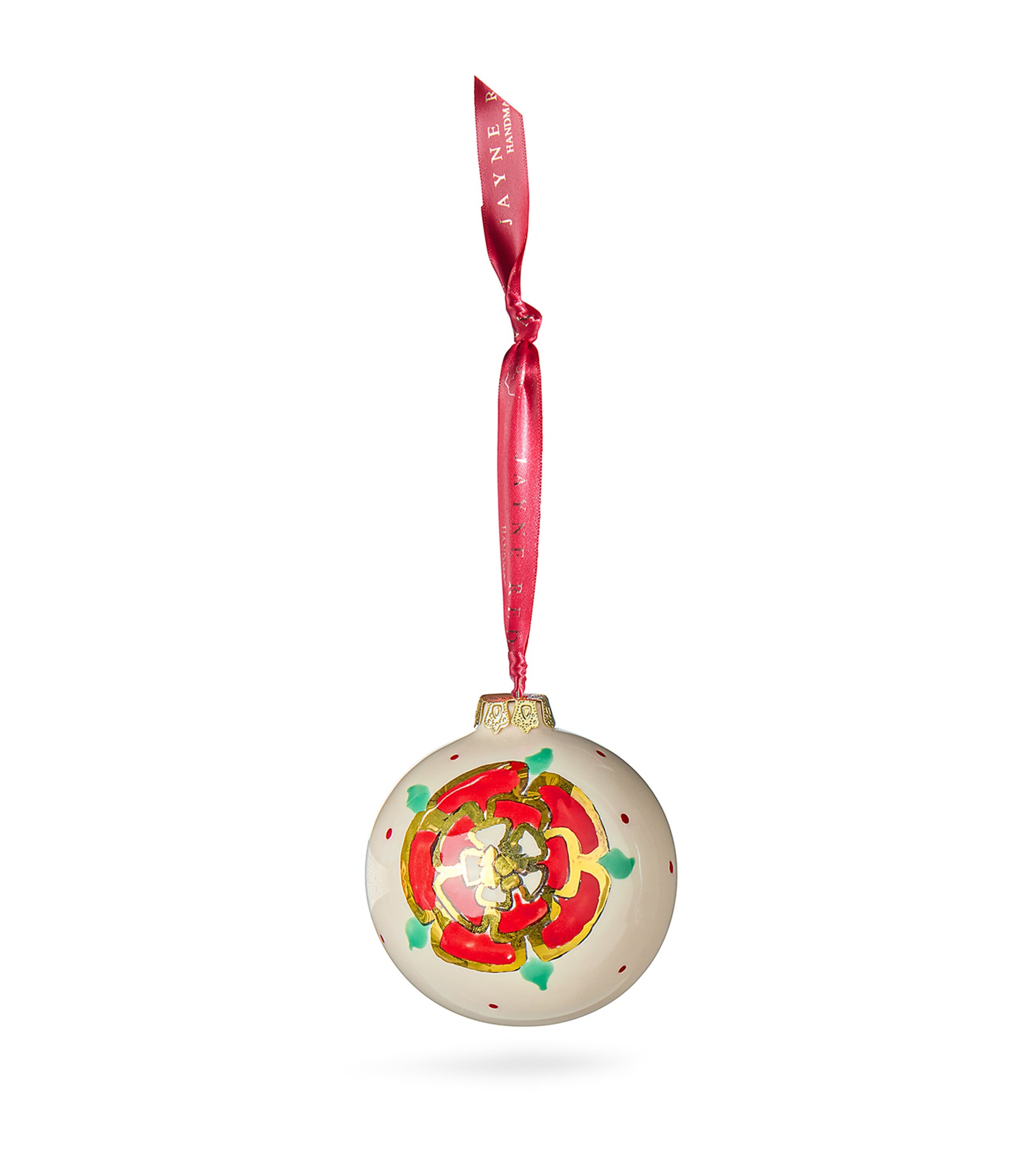 Jayne Redmond Ceramic Tudor Rose Bauble | Harrods HK