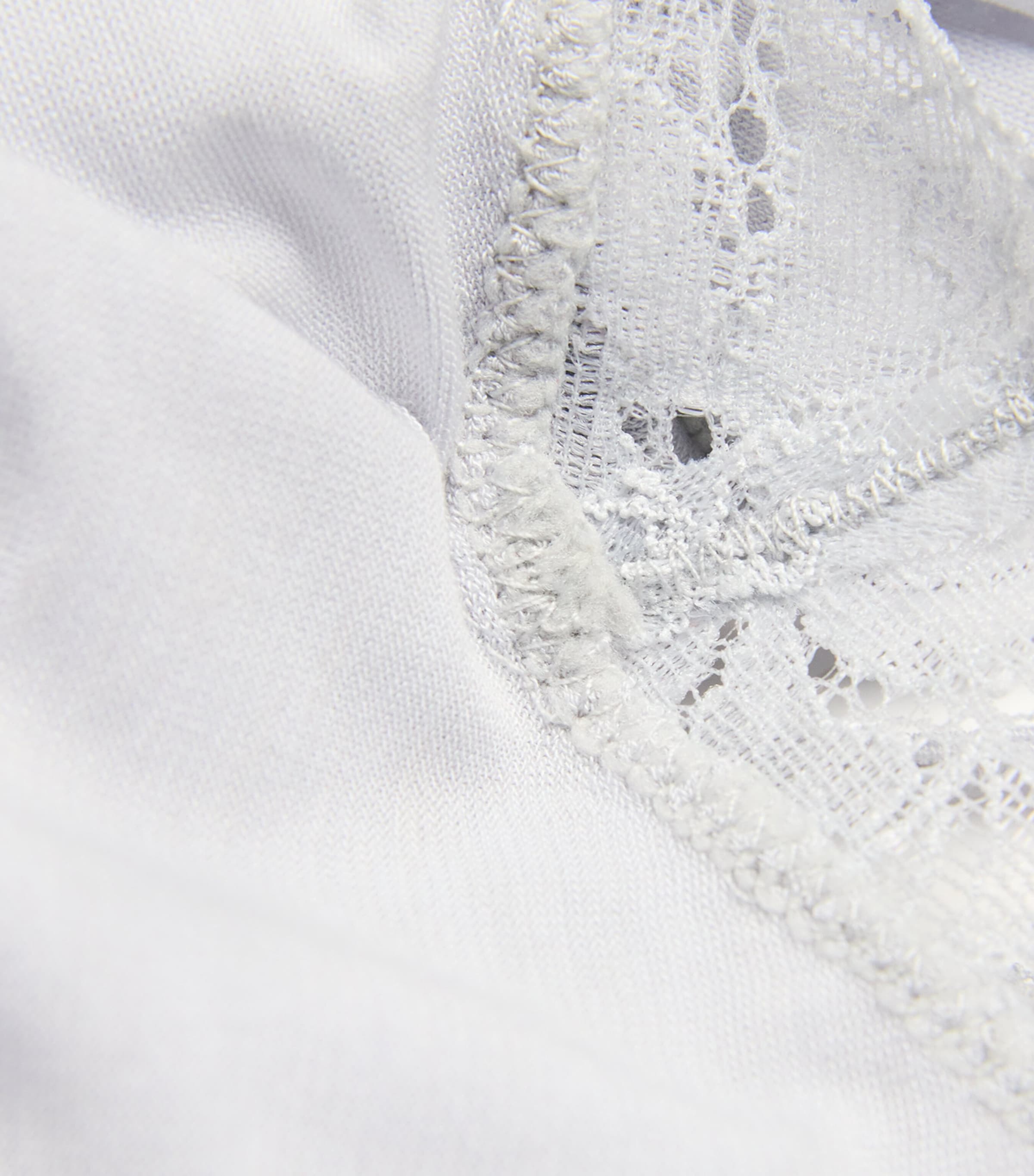 Skims Grey Sheer Modal Lace Camisole | Harrods UK