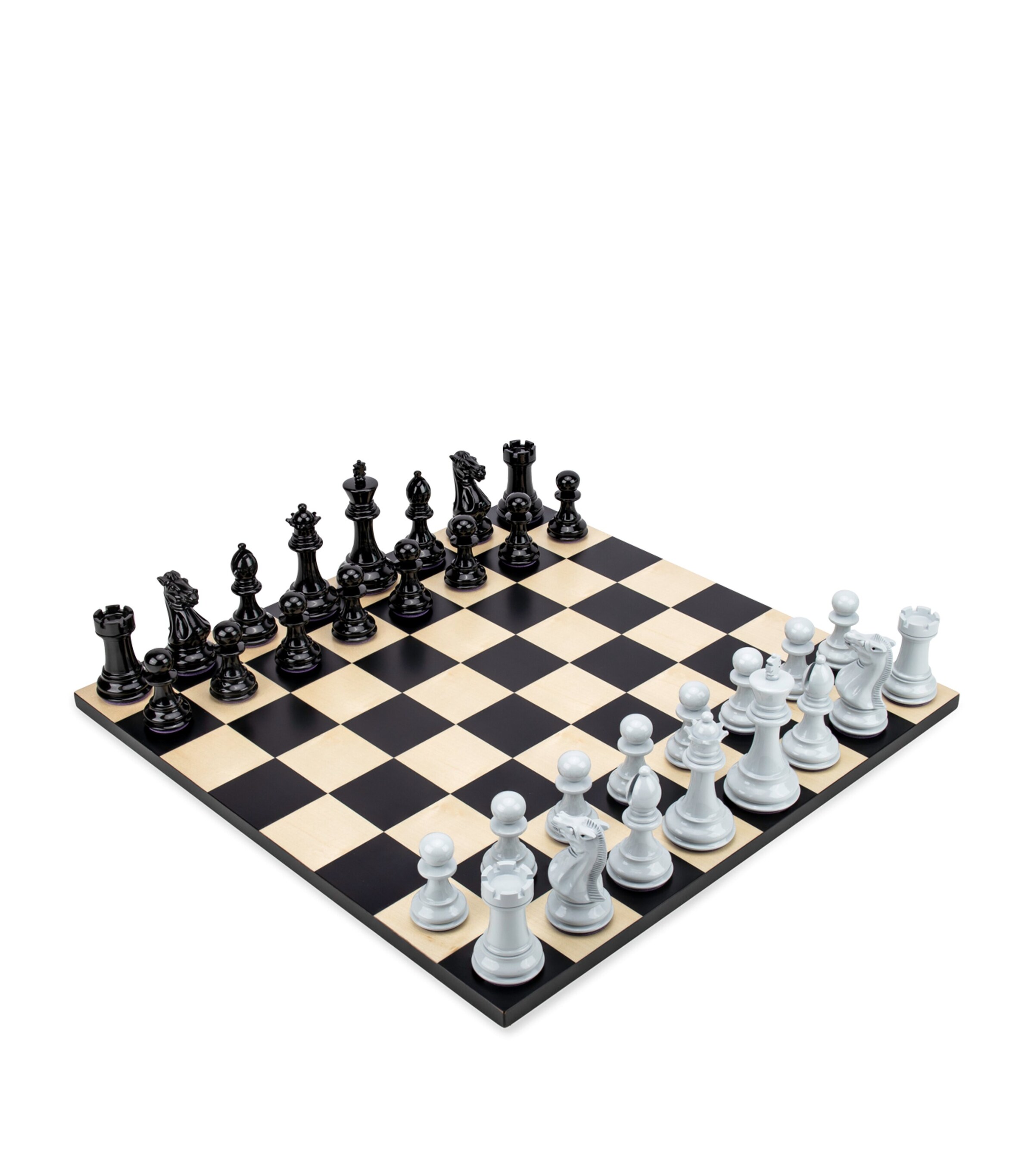 Purling Bold Chess Set with Maple Chess Board | Harrods UK