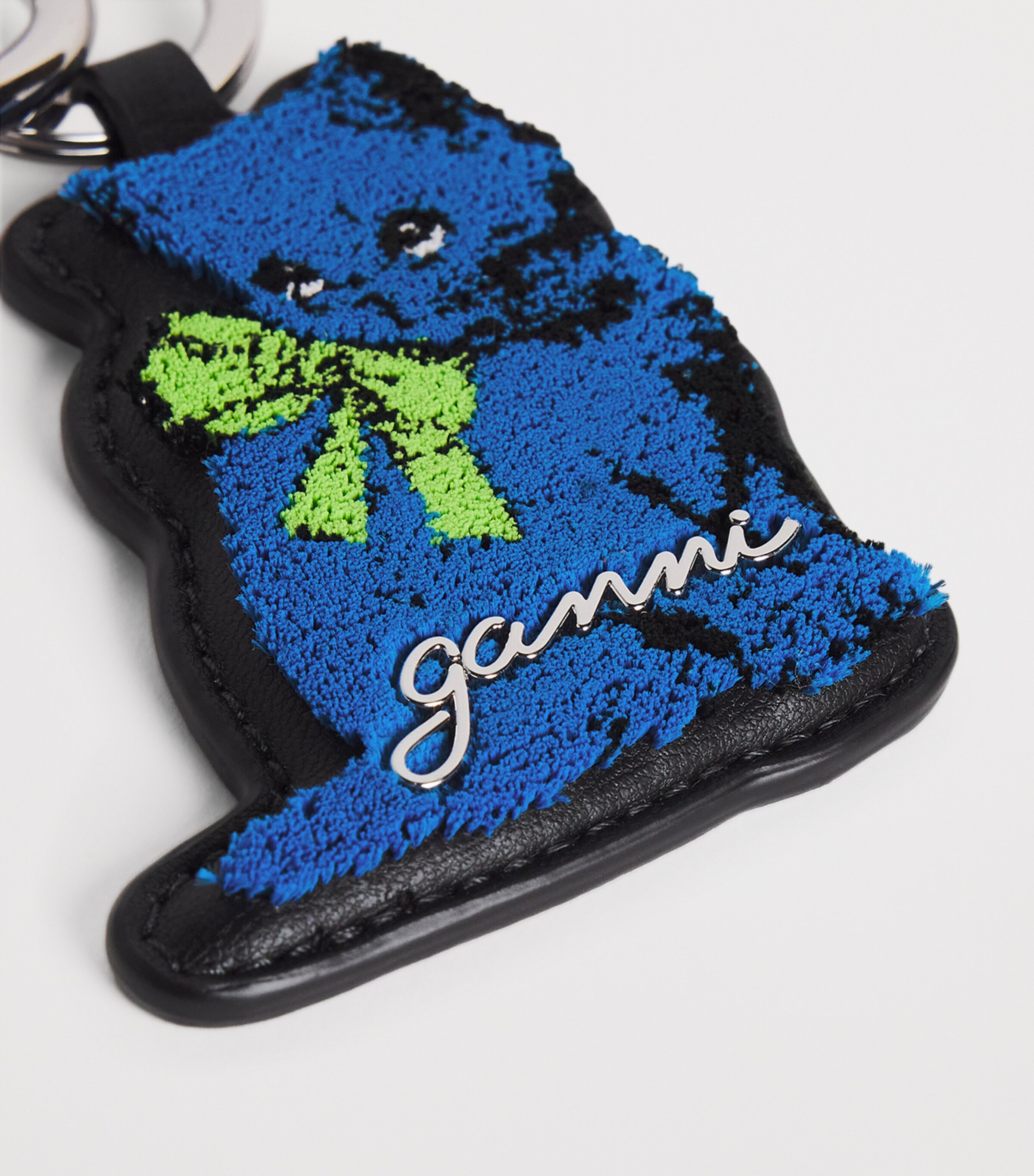 GANNI Blue Cat Keyring | Harrods AU
