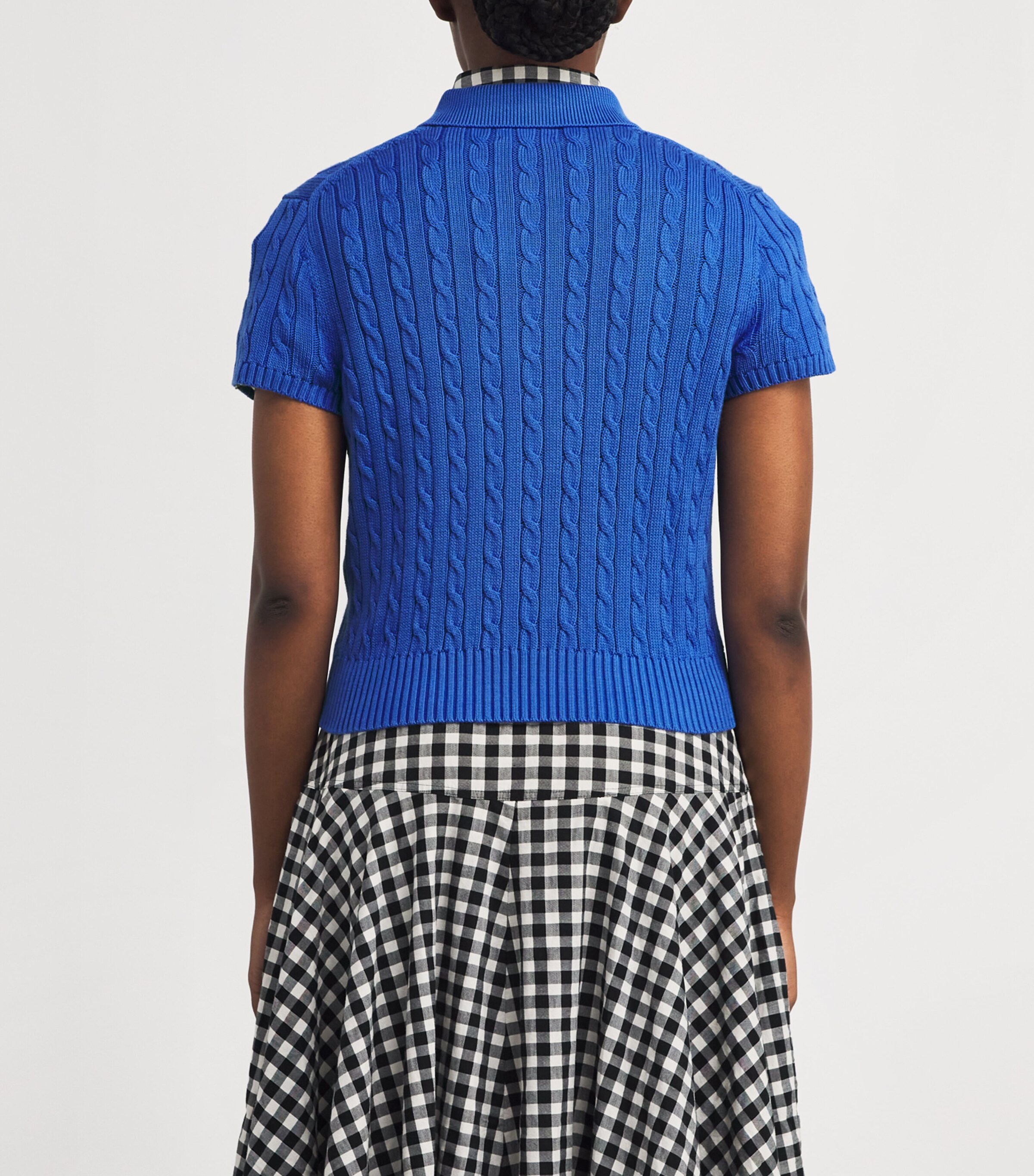 Polo Ralph Lauren Blue Cotton Short-Sleeve Sweater | Harrods US