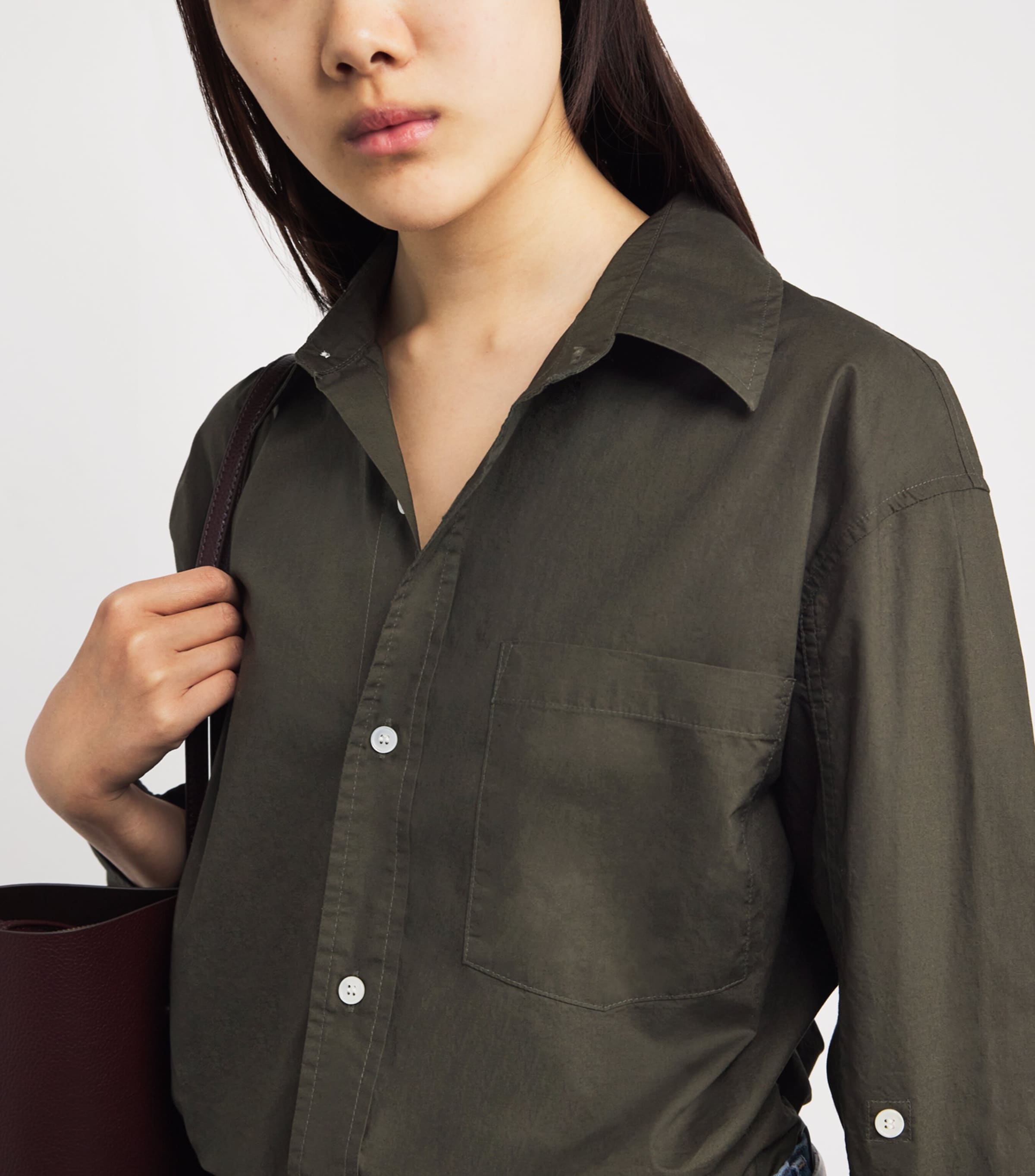 Citizens of Humanity Green Cotton Kayla Shirt | Harrods CN
