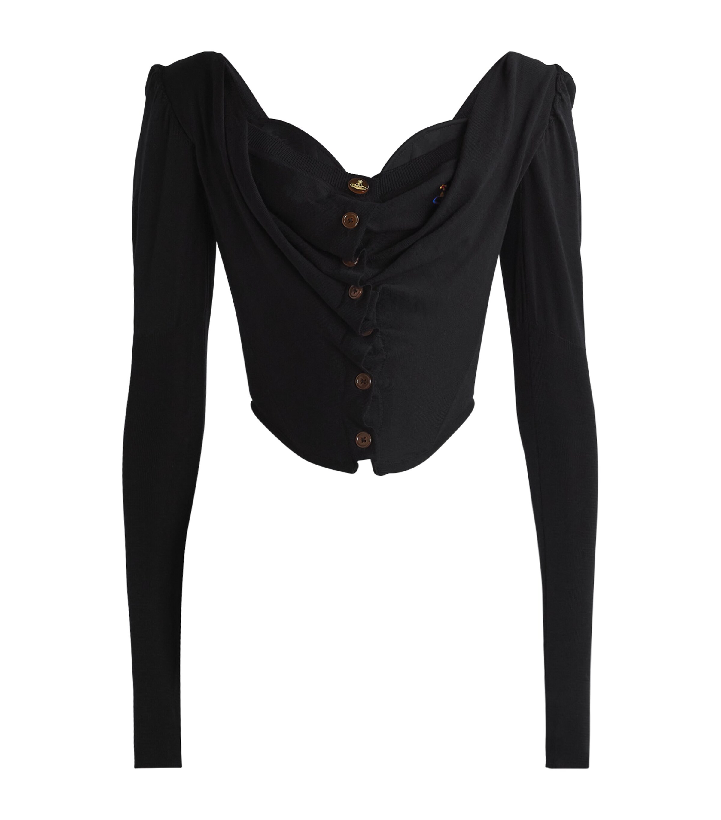 Vivienne Westwood Virgin Wool Corset Bea Cardigan | Harrods KR
