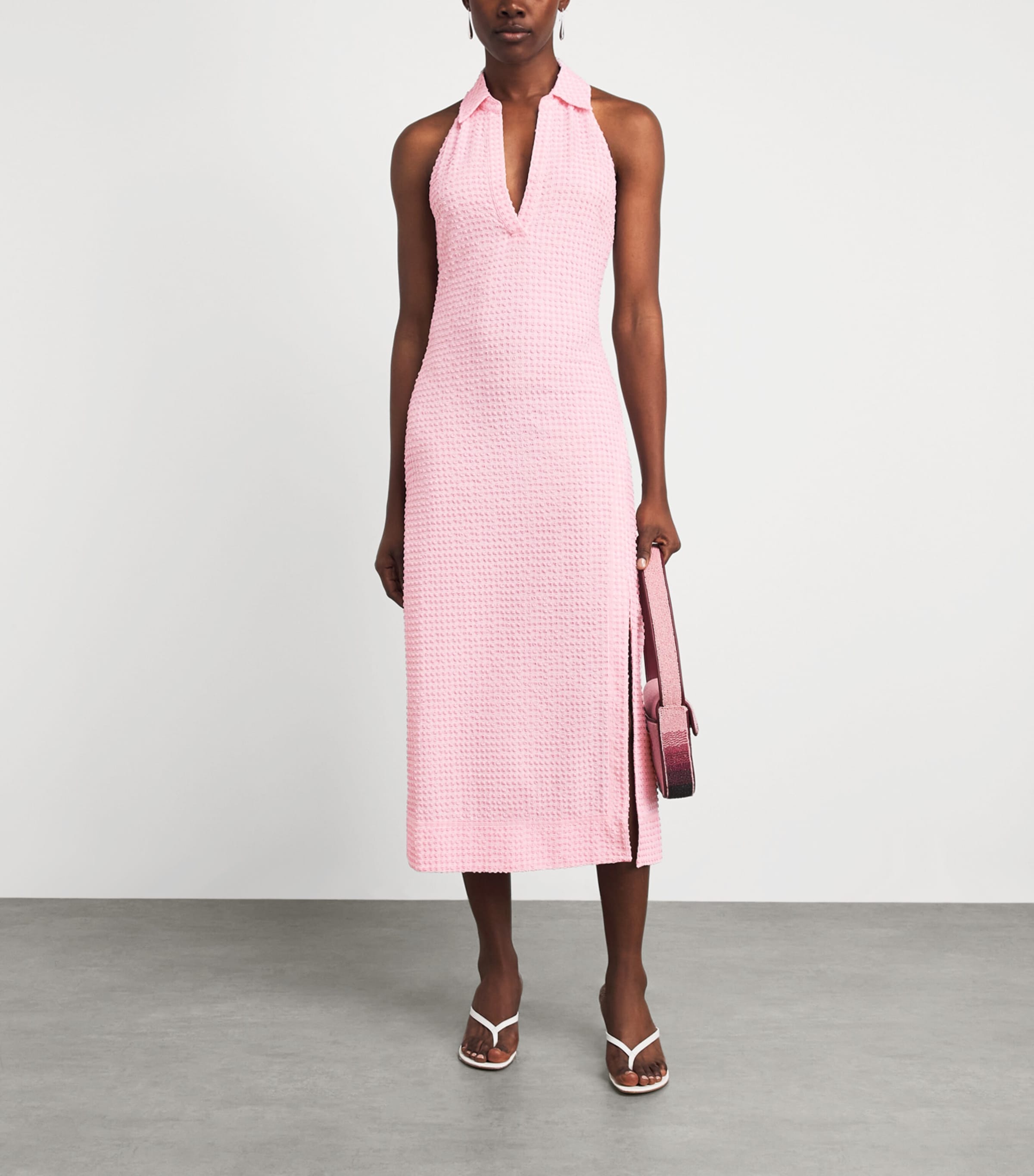 Simkhai Pink Clairmont Midi Dress | Harrods UK