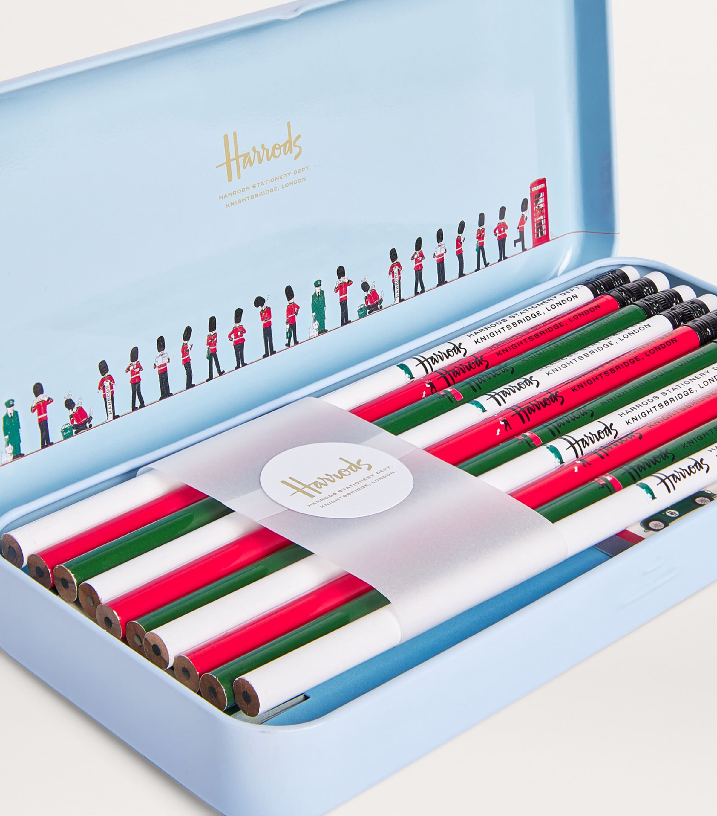 Harrods Whimsical Tin Pencil Stationery Set | Harrods UK