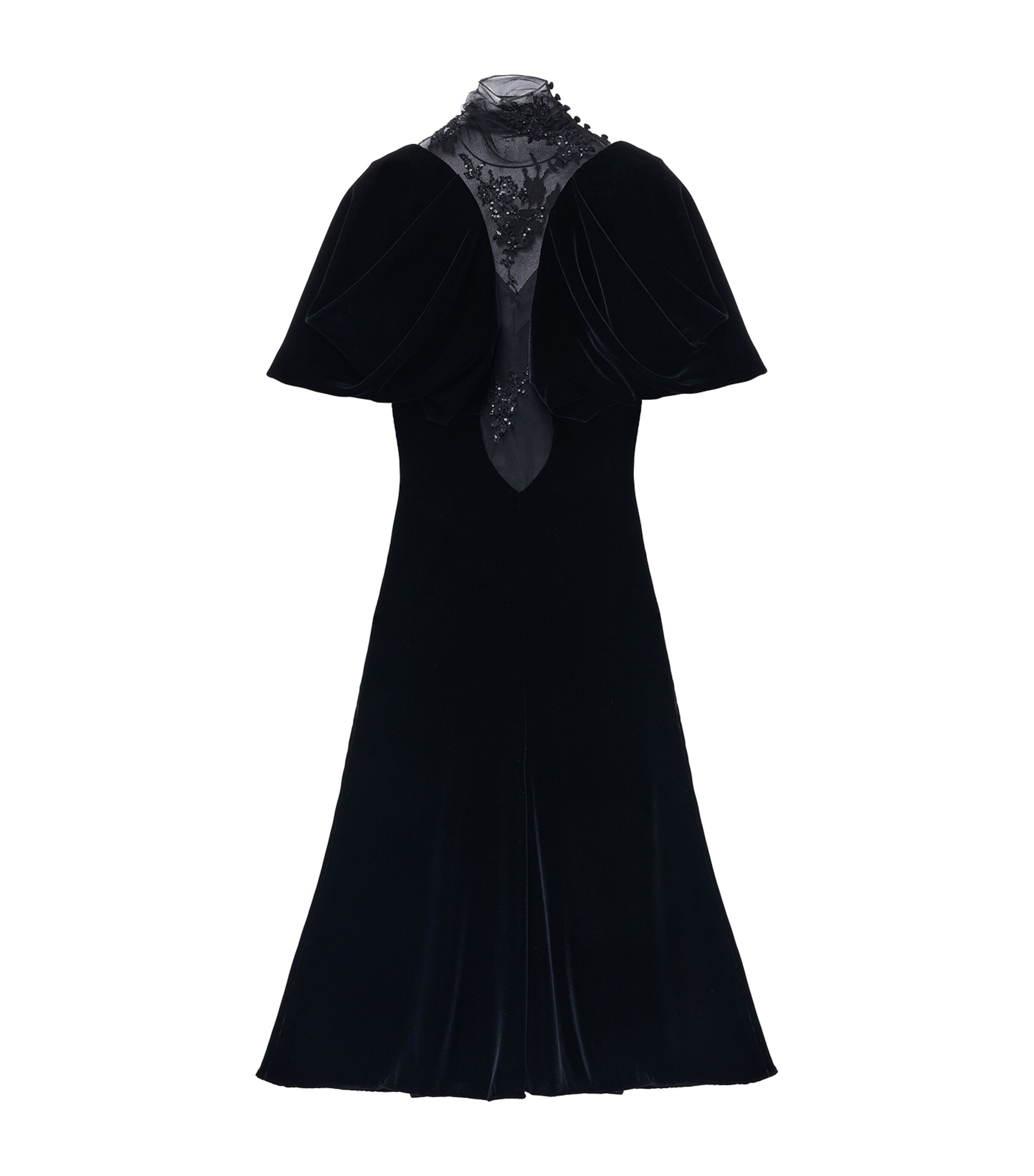 McQueen Velvet Embellished Midi Dress | Harrods US