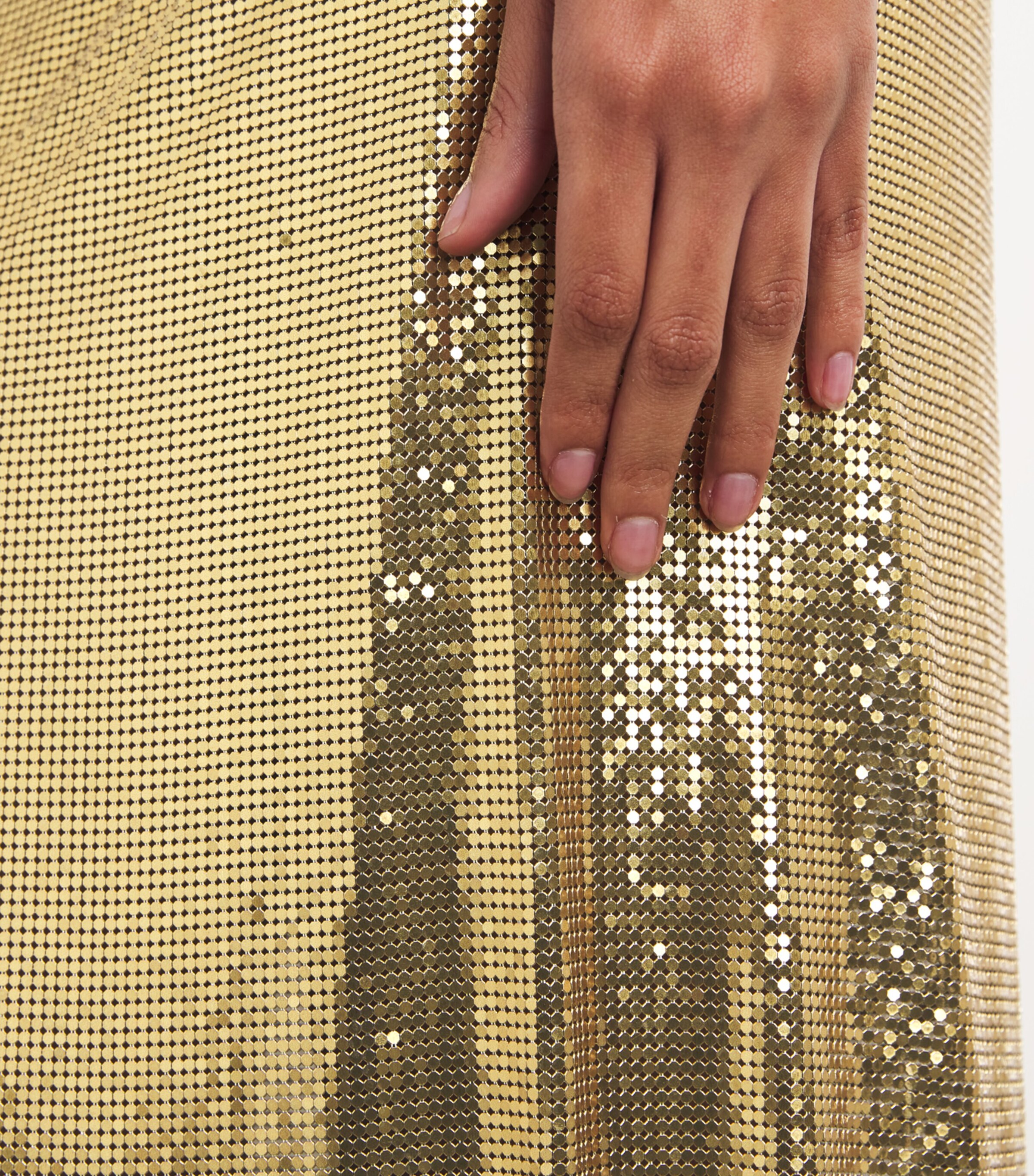 Paco Rabanne Chainmail Draped Maxi Dress | Harrods US