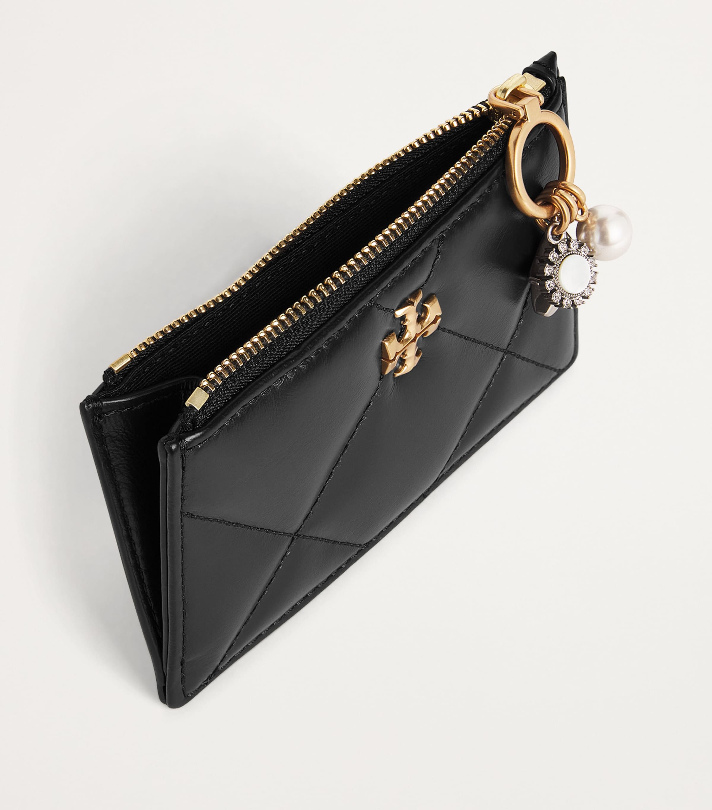Tory Burch Leather Kira Card Case | Harrods UK