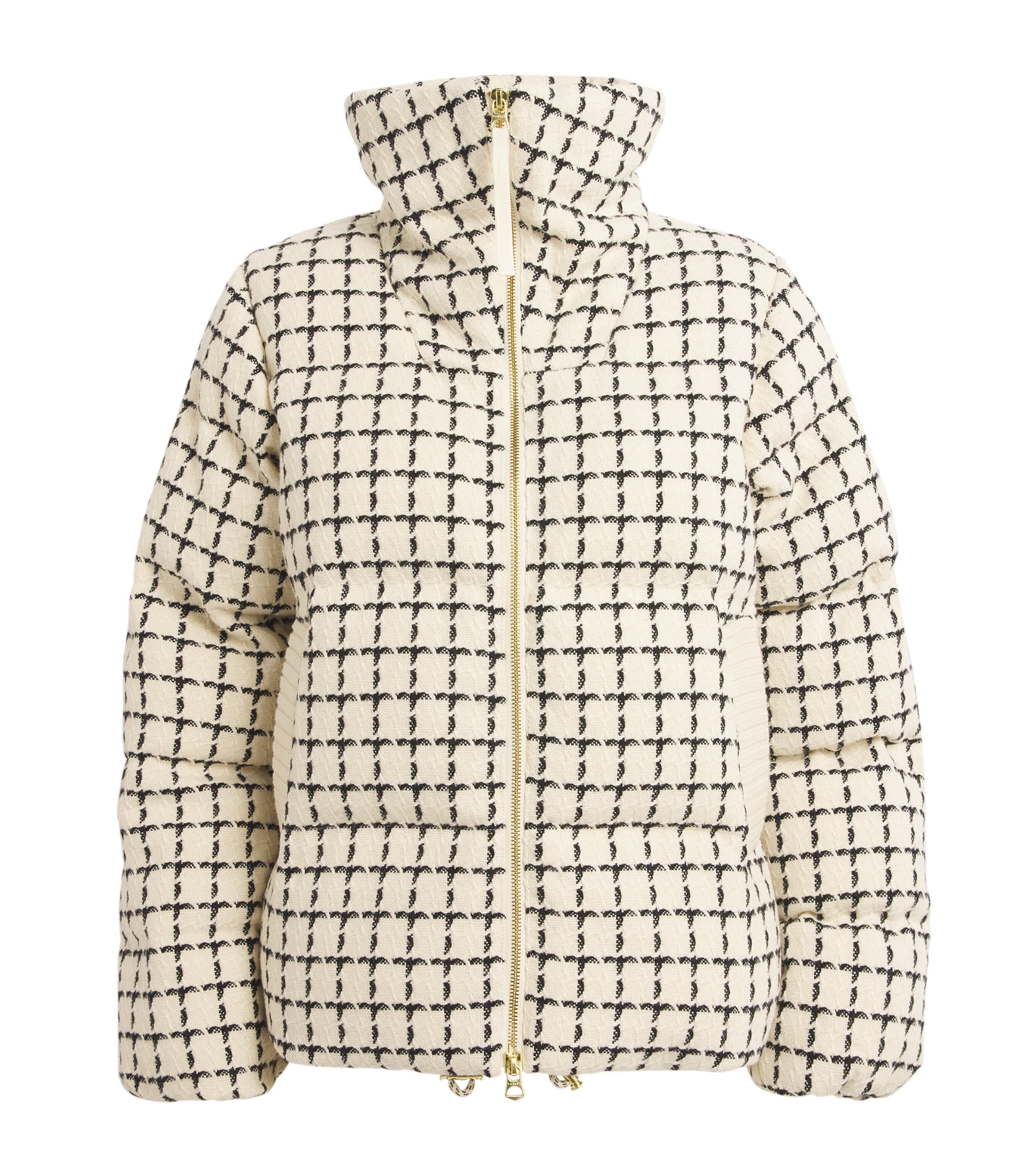 Varley Multi Wool-Blend Check Eugene Puffer Jacket | Harrods UK