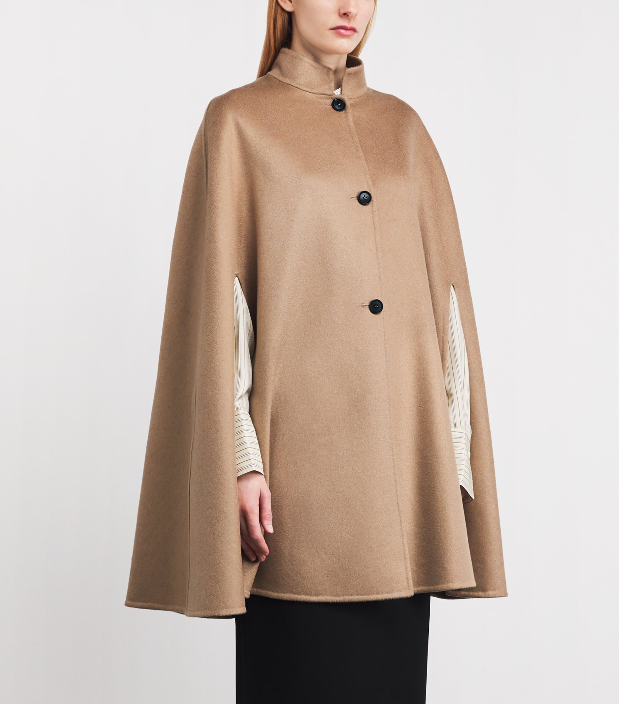 Kiton Beige Cashmere Cape Coat | Harrods US