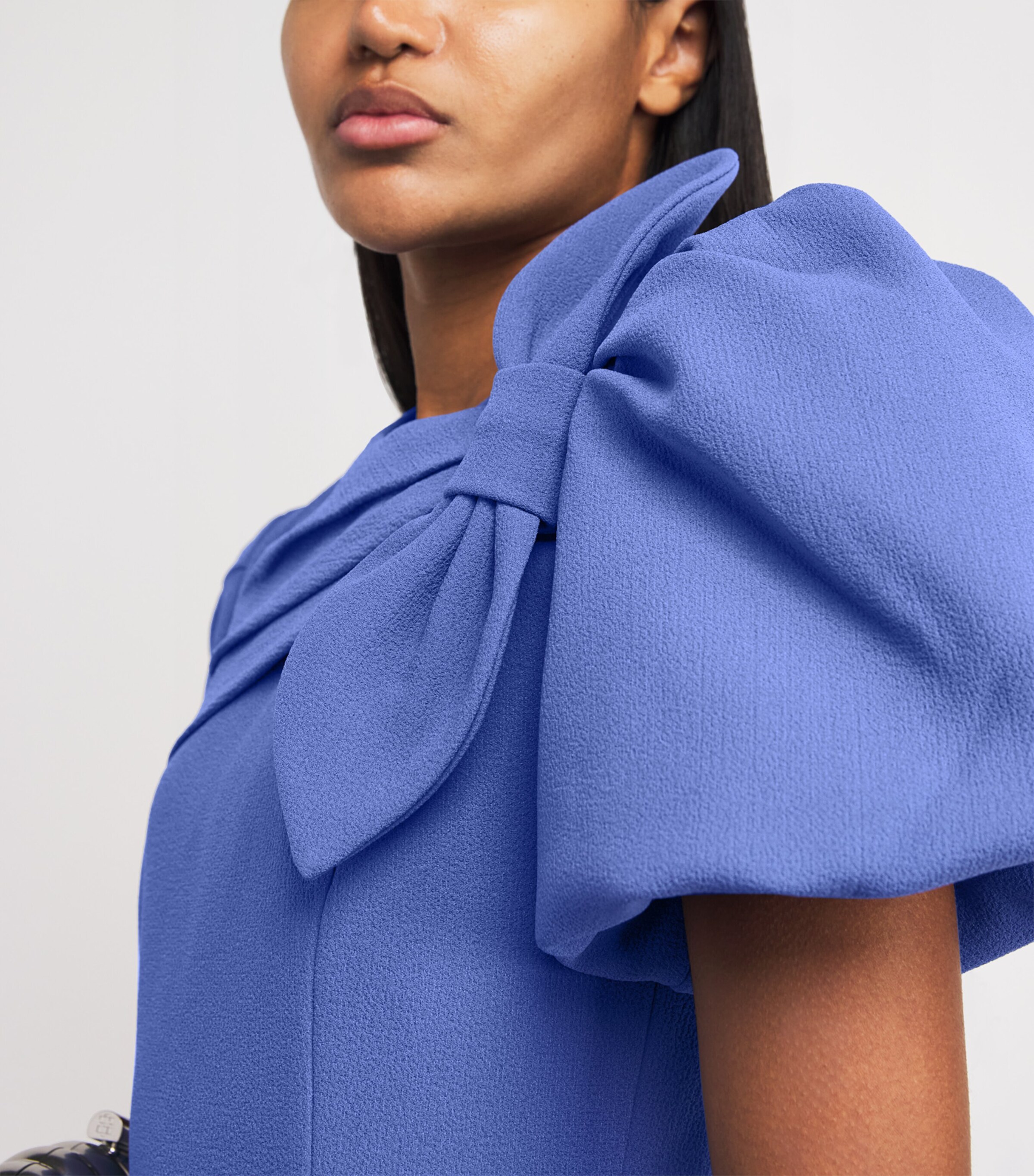 Rebecca Vallance Purple Bow-Detail Violette Midi Dress | Harrods DE
