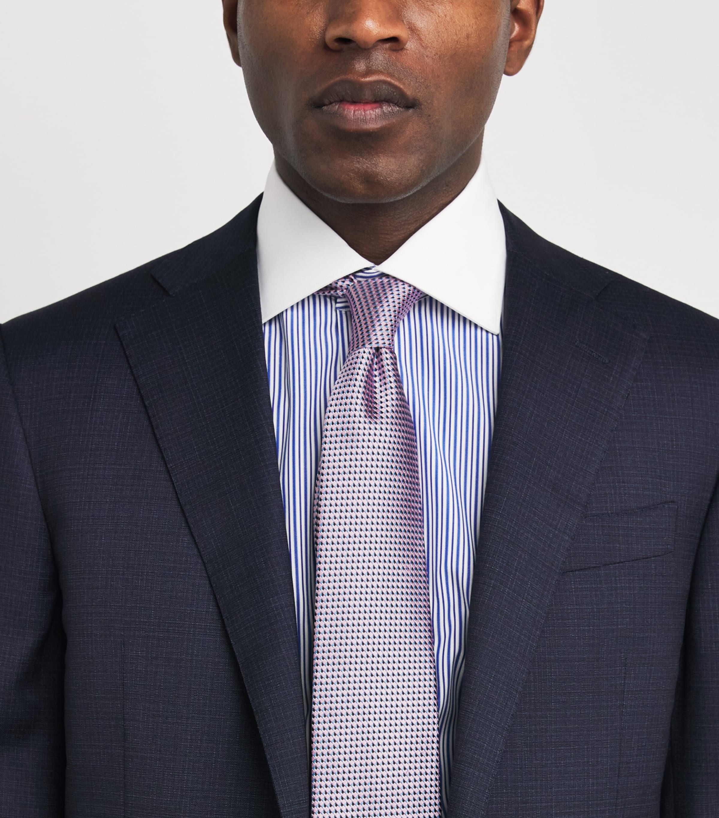 Brioni Pink Silk Geometric-Jacquard Tie | Harrods US