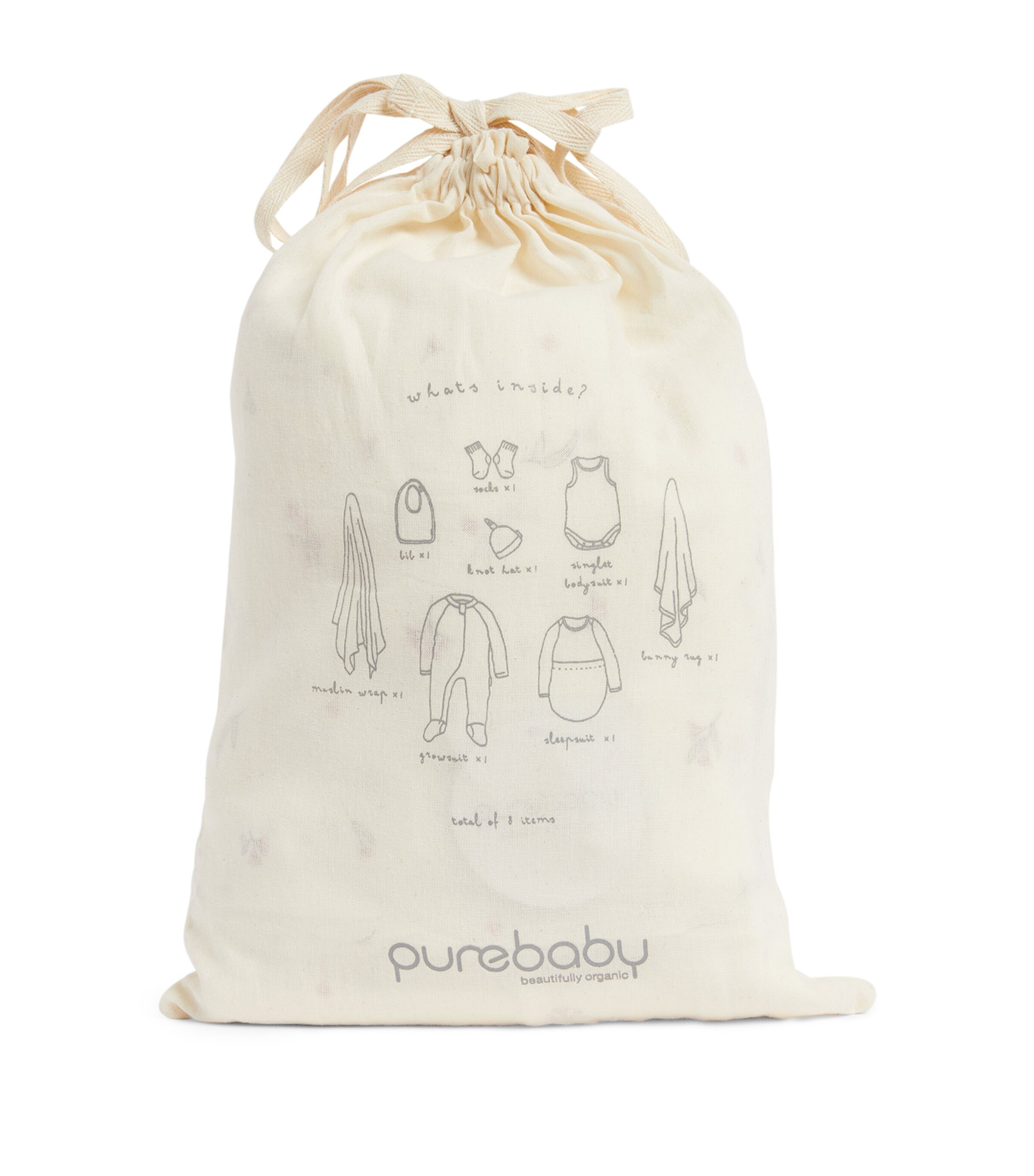 Purebaby Ivory Hospital Bag Set | Harrods UK