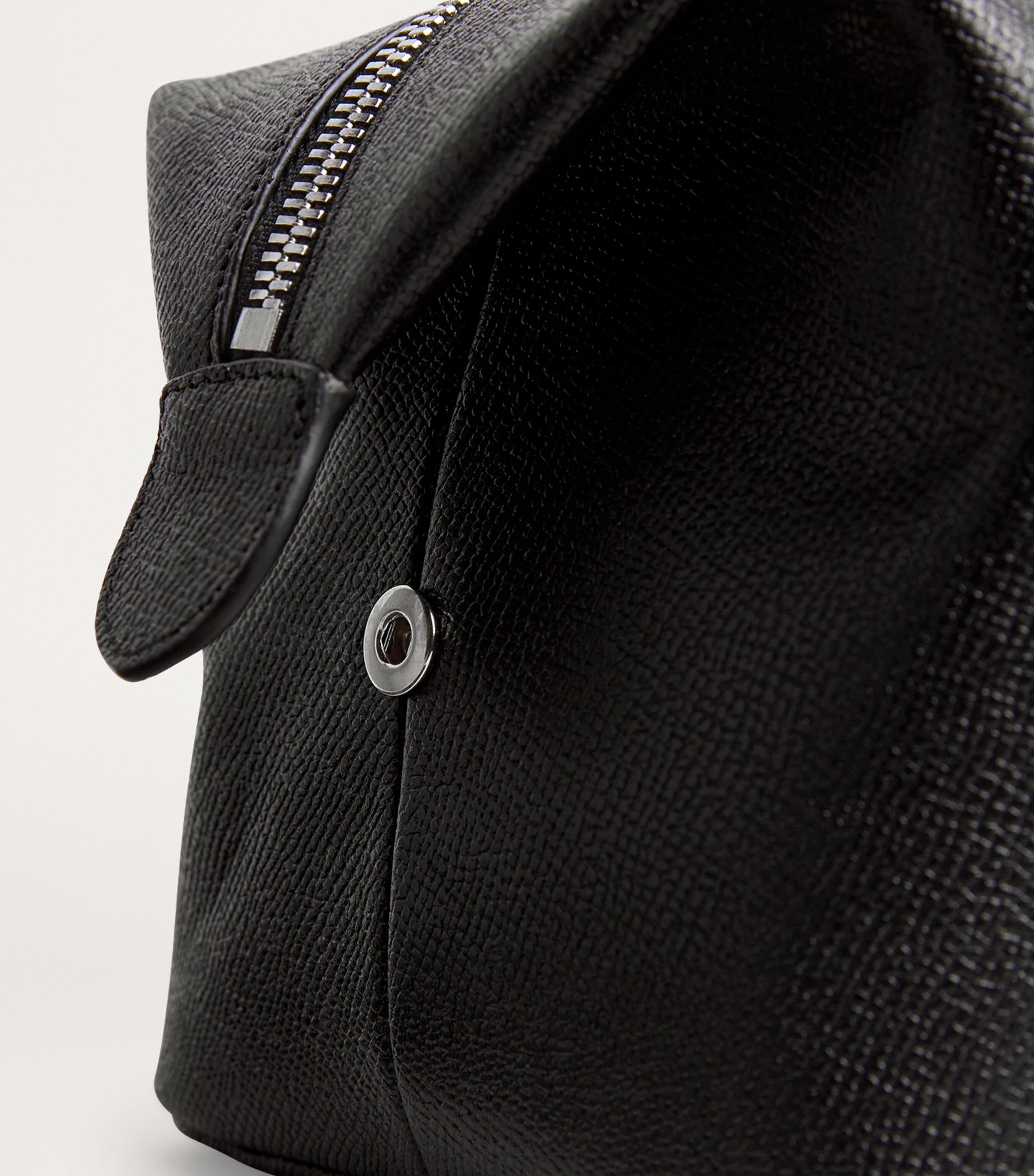 AMI Paris Black Leather Ami de Coeur Toilet Pouch | Harrods UK