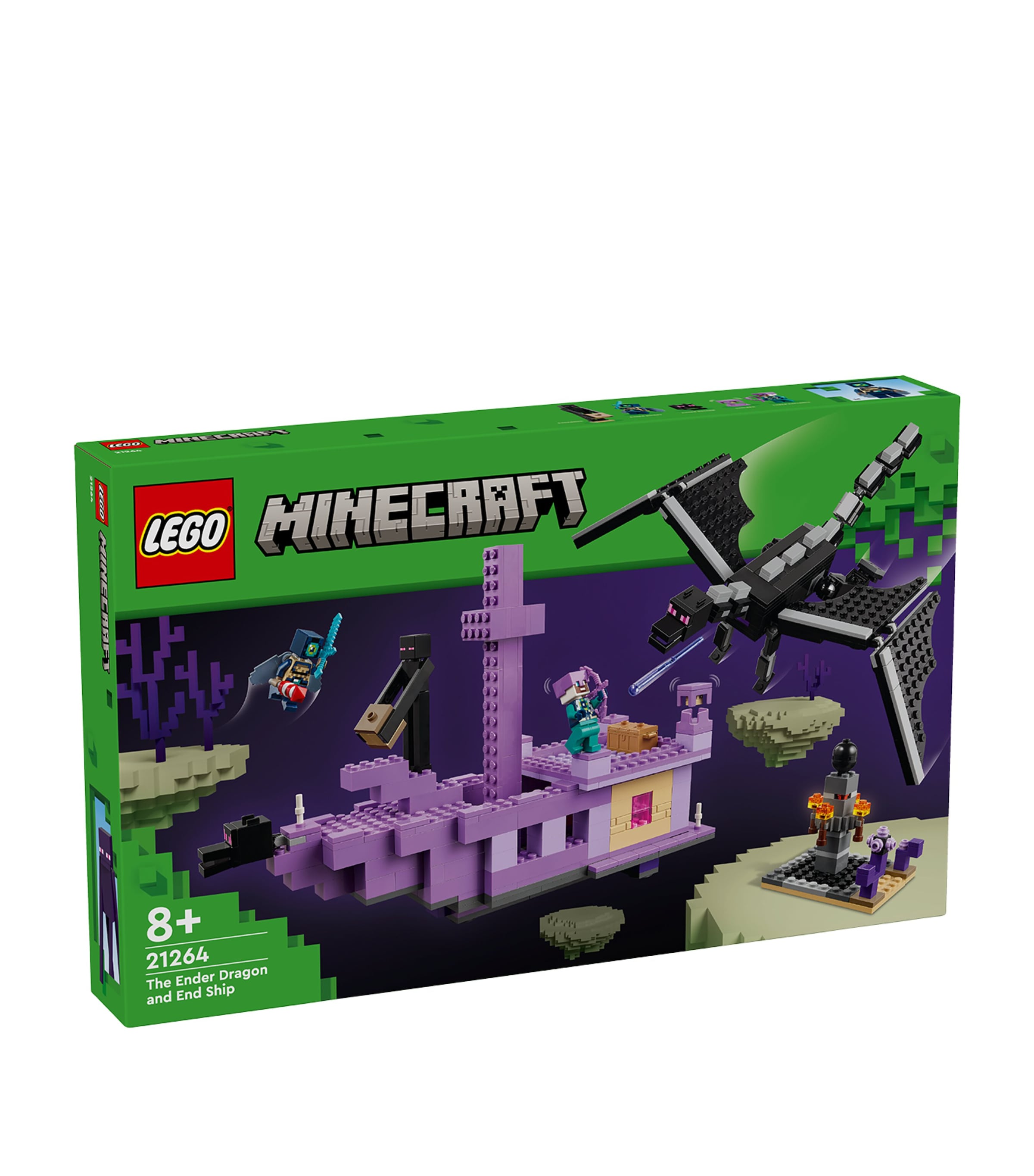 Lego Minecraft The Ender Dragon and End Ship 21264 | Harrods AU